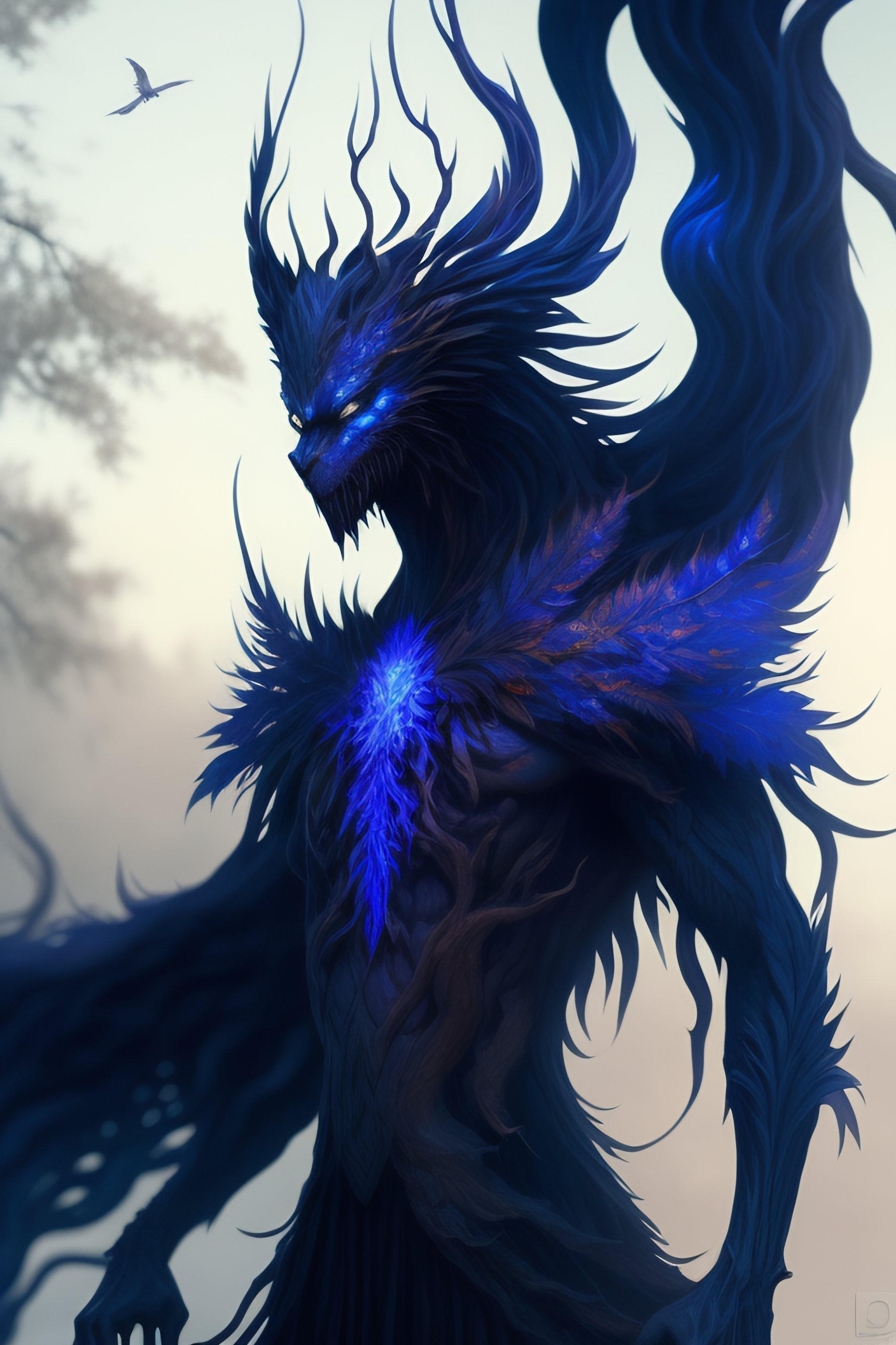 Lexica - Fullbody creature concept demon of pride looks like a ...