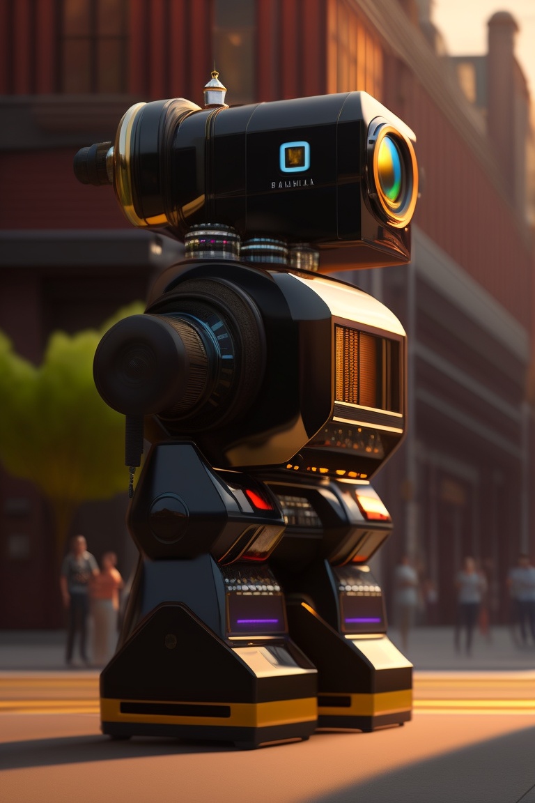 Lexica - In a final shot, the camera lingers on the robot. Its ...