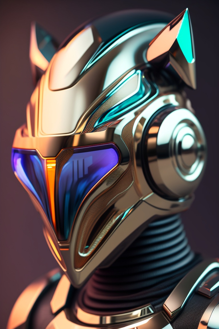 Lexica - Cybernetic mask made out of glass, futuristic contraptions ...