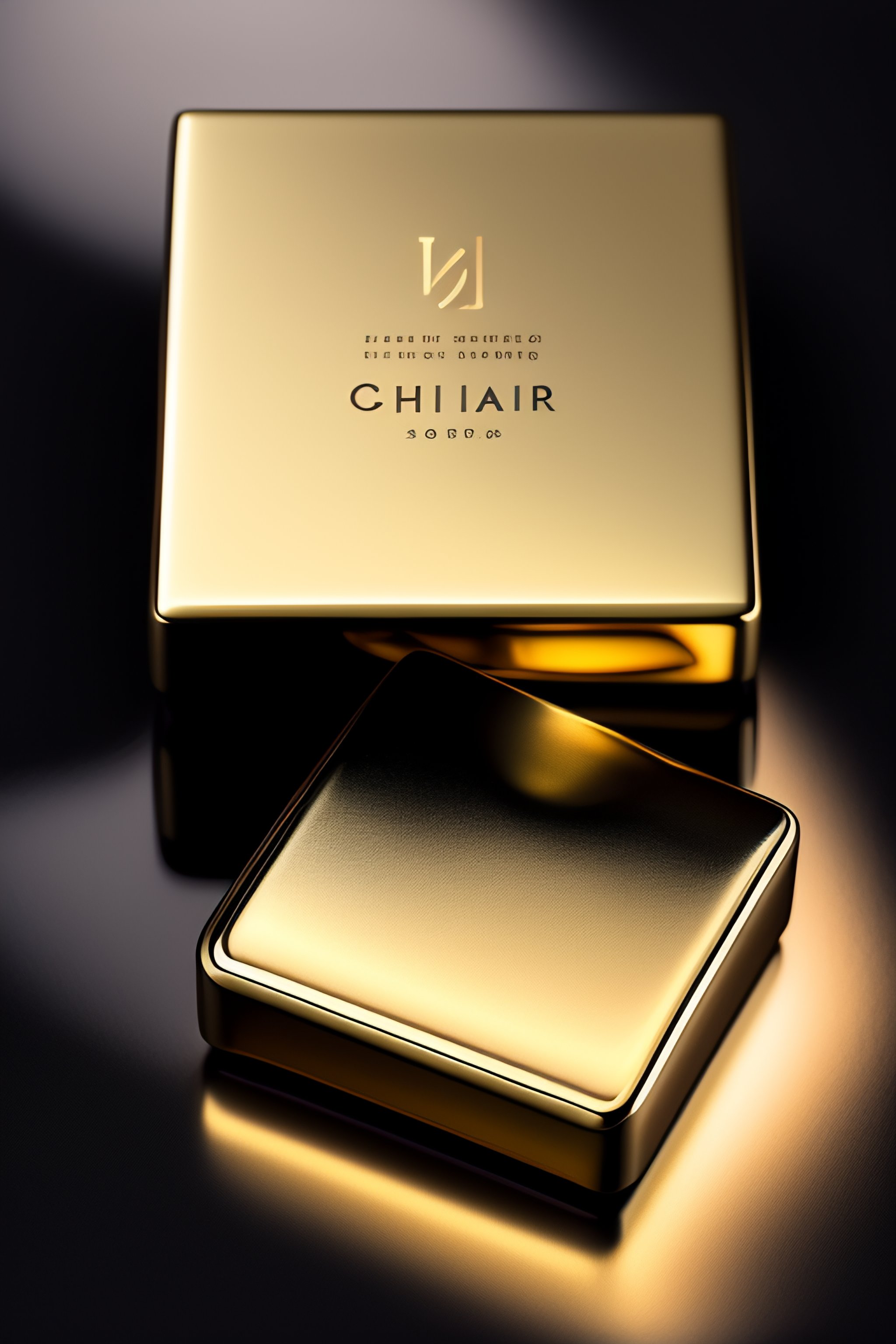 Lexica - A dark rectangle perfume bottle with a dark deluxe packaging