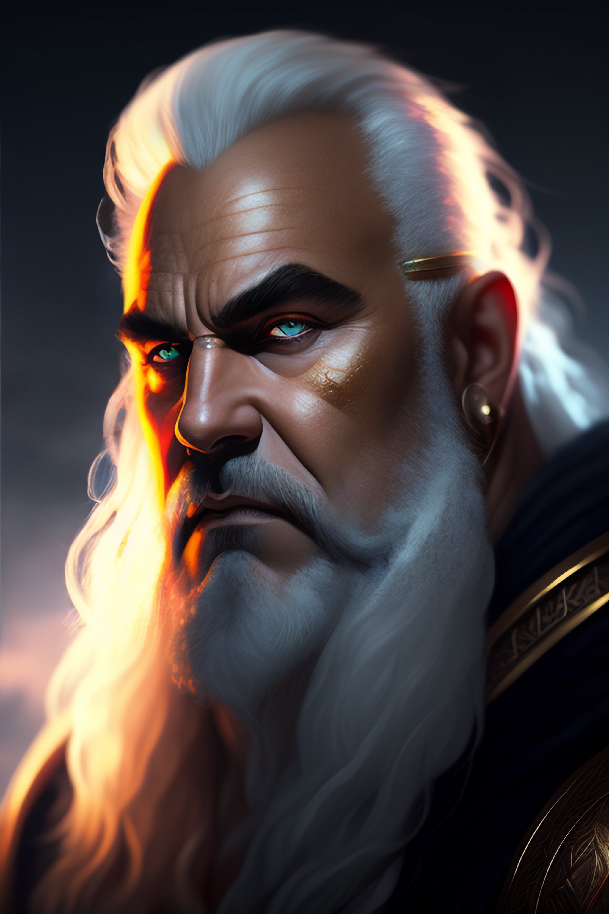 Lexica - A beautiful portrait of a norse god based on Danny Devito with ...