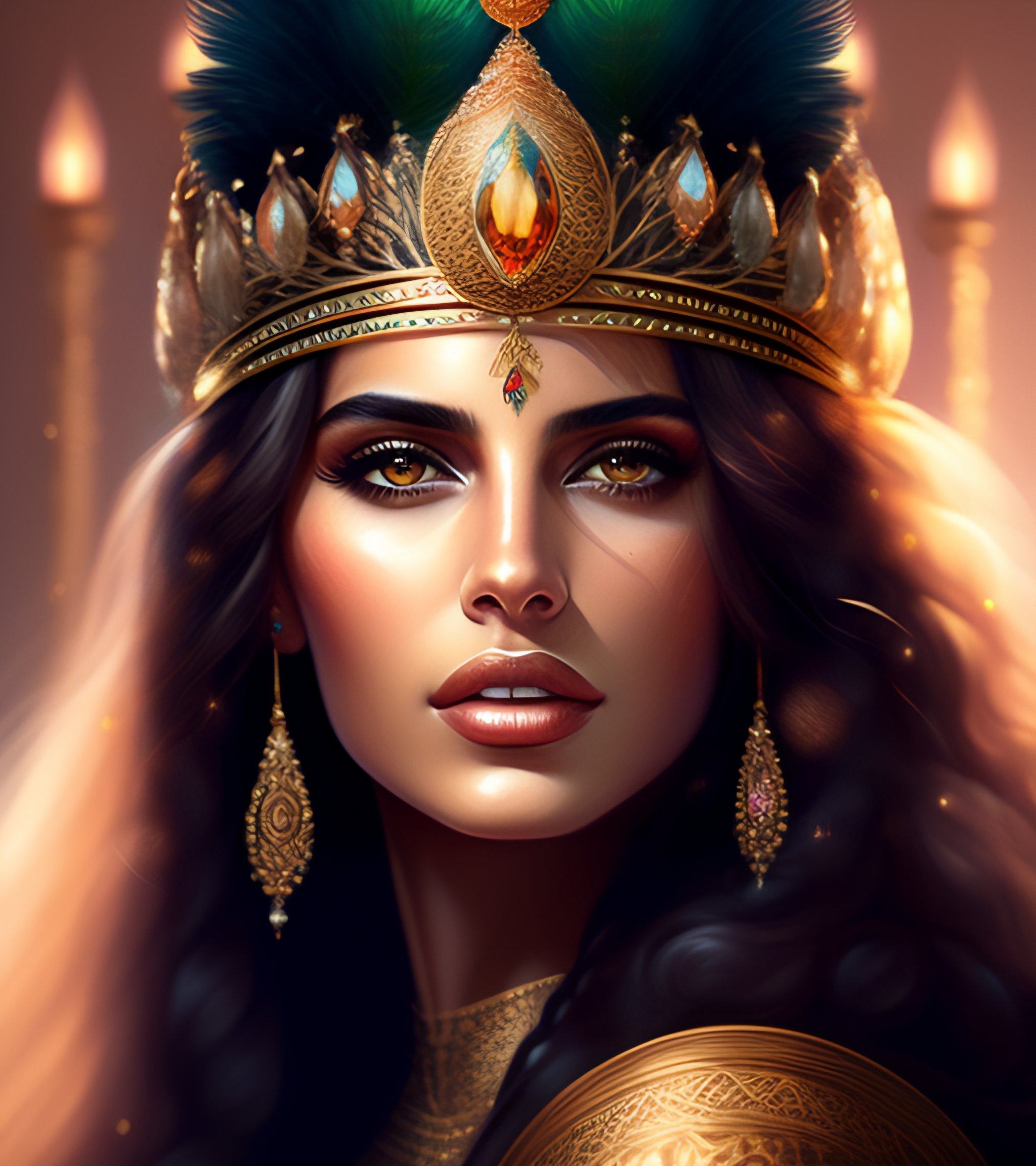 Lexica - Beautiful portrait of an attractive Arab Princess wearing a ...