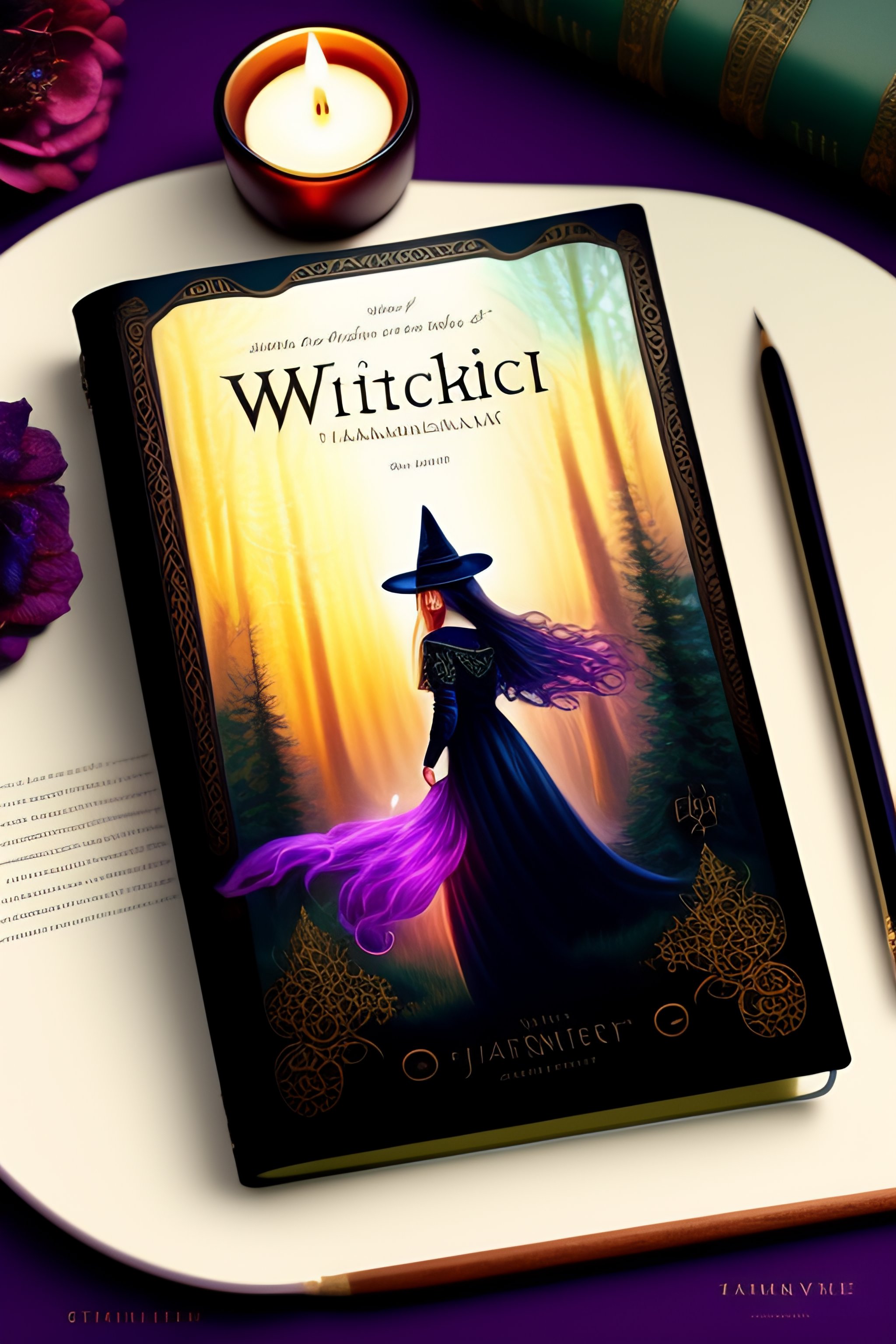 Lexica - Generate an image of a Young Witchy and Book of Shadows themed ...