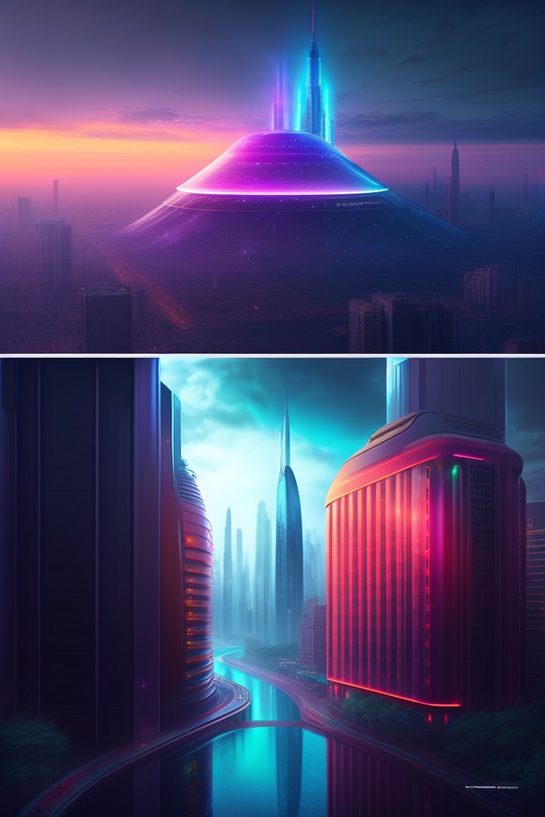 Lexica - I need an ultra realistic background of a futuristic city, in ...