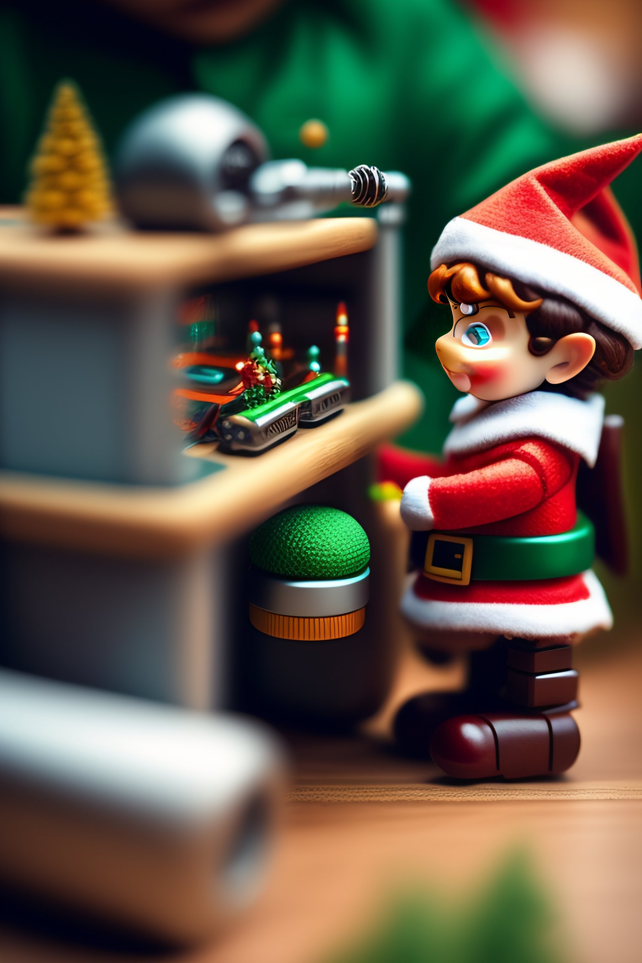 Lexica - An elf making a robot toy