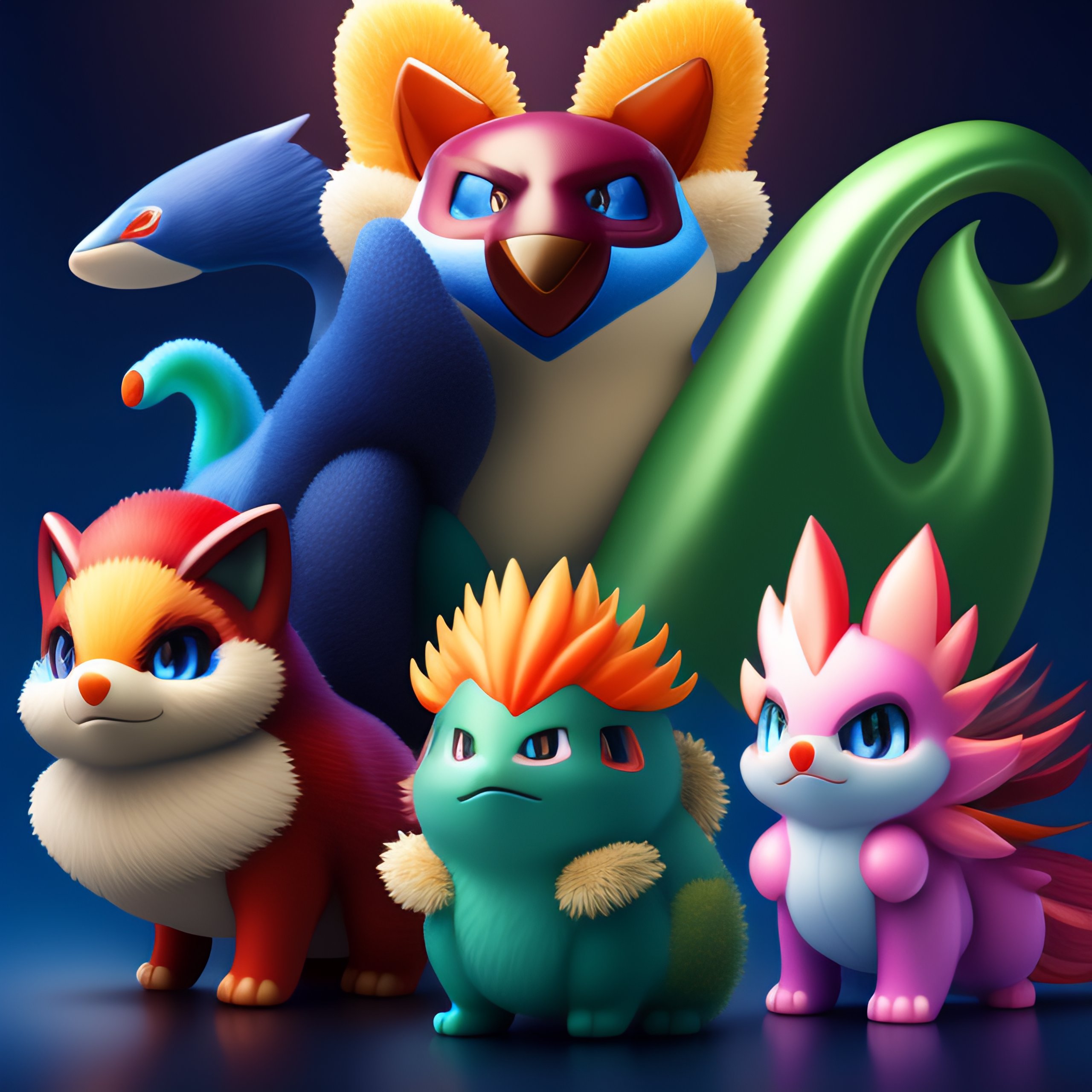 Lexica - Pokemon in the mountain photo, 4k hd photo, sharp photo ...