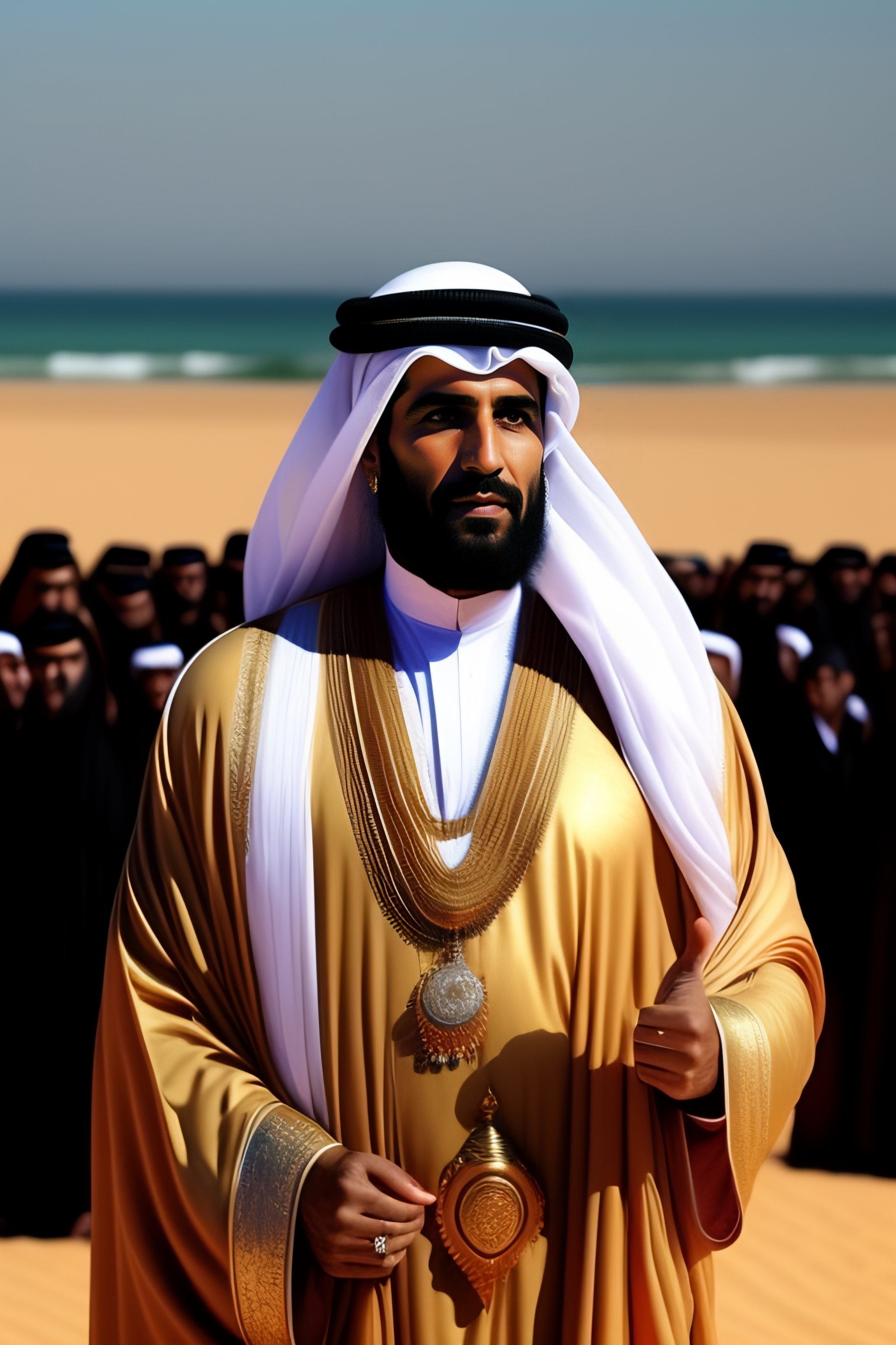Lexica - Arab sheikh shows thumb up
