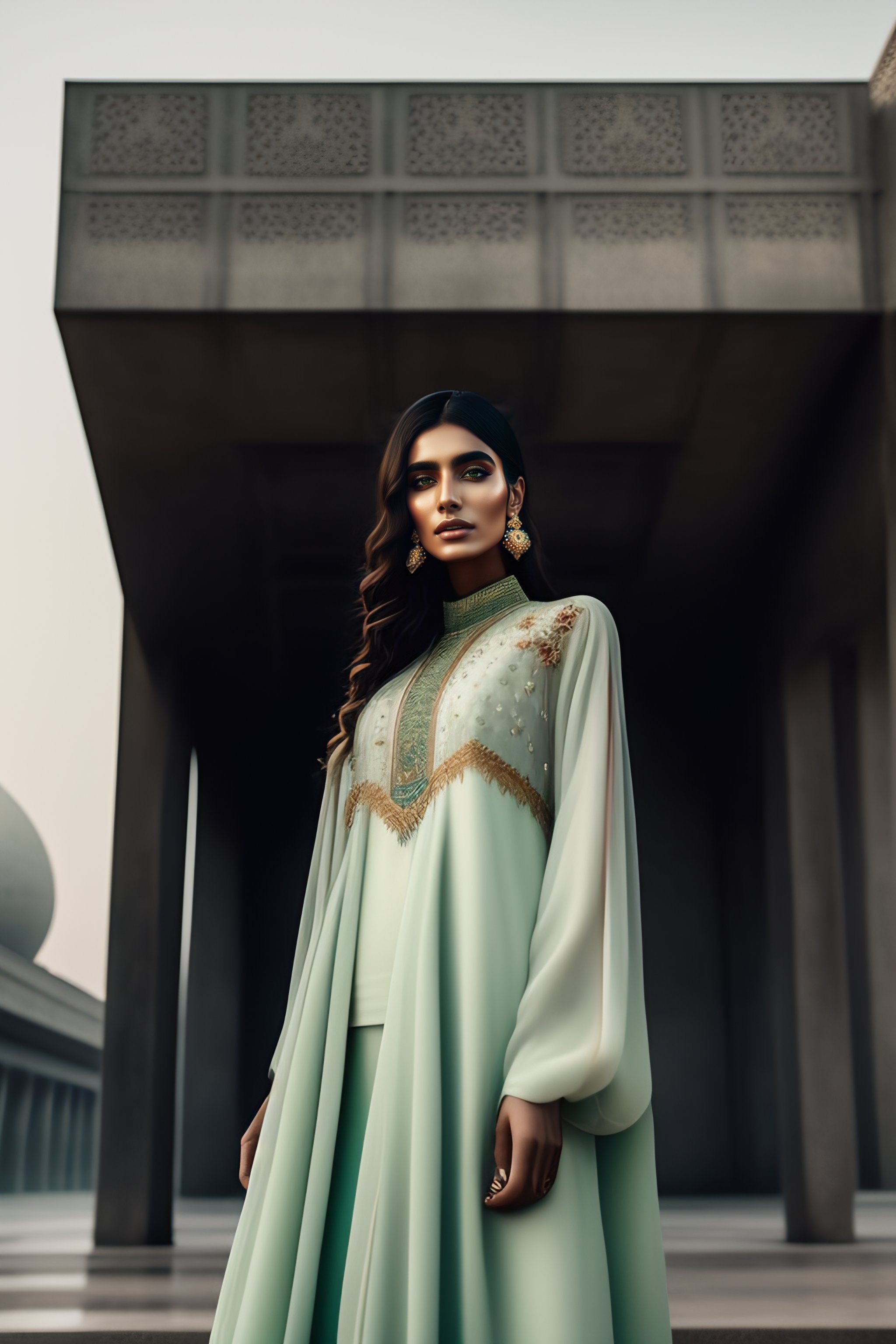 Lexica - Portrait of haute couture beautiful pakistani fashion model ...