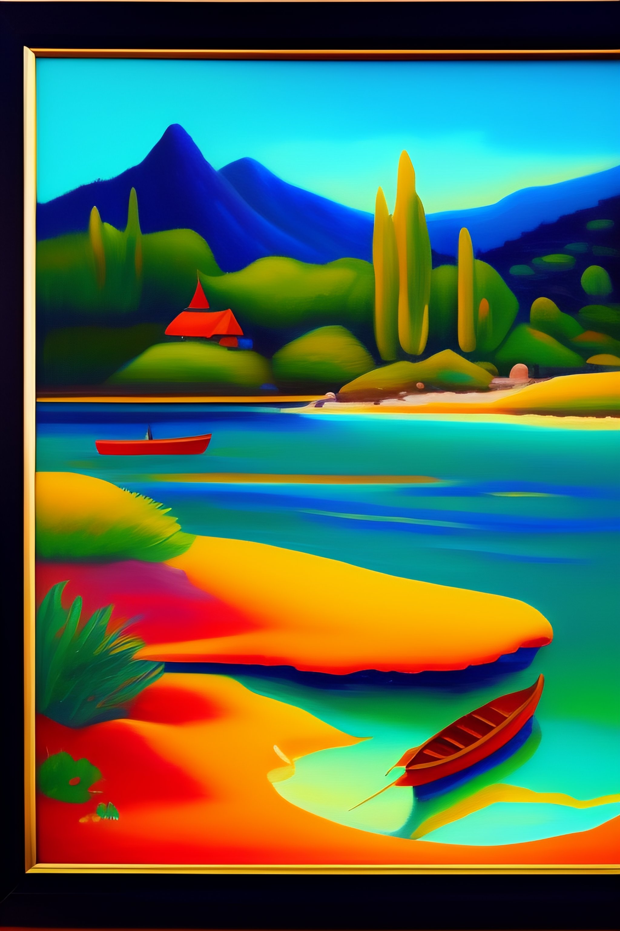 Lexica - Oil painting of a beautiful magical underwater paradise, a ...