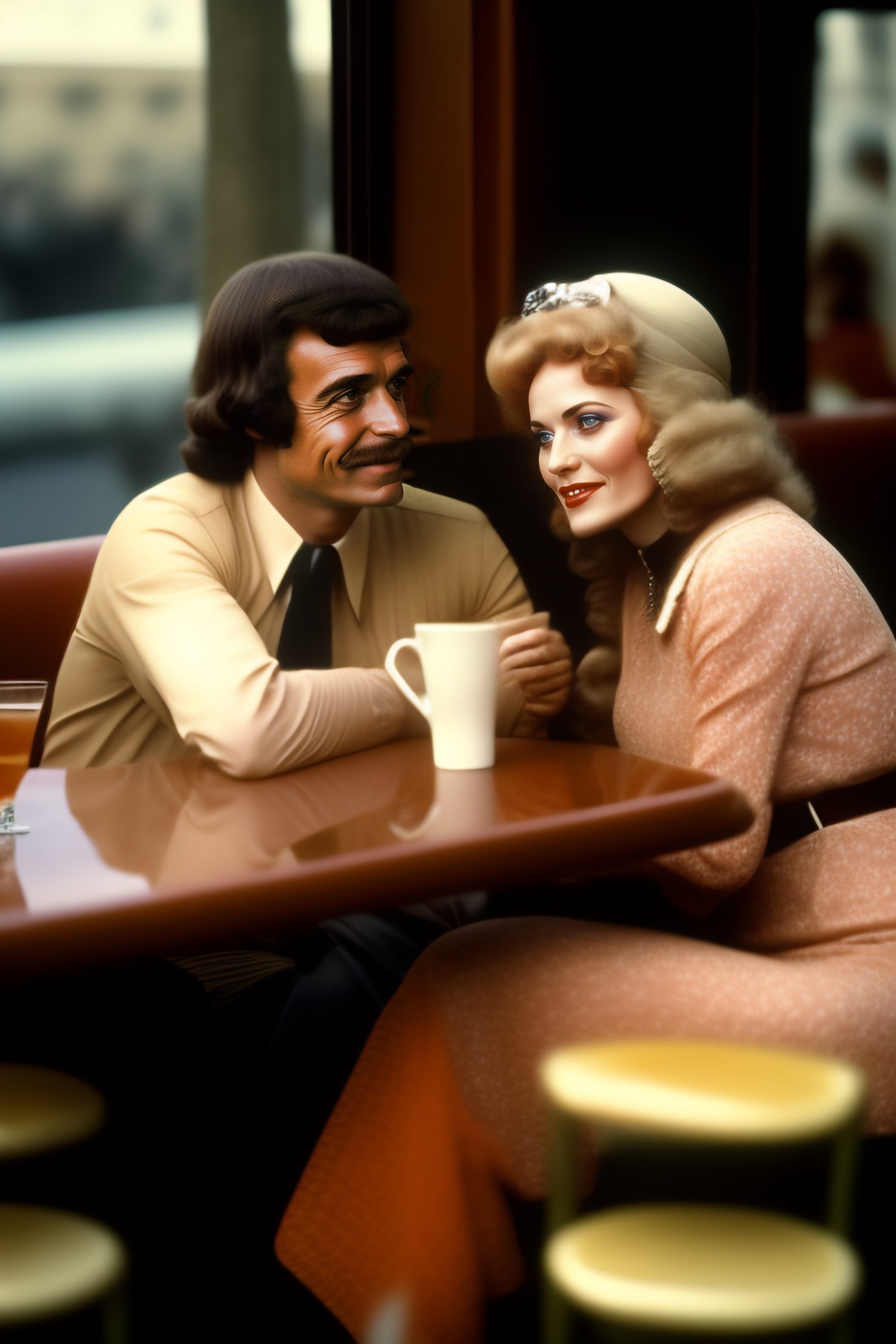 Lexica - 70'S VINTAGE PHOTO OF A DEFORMED DISABLED COUPLE SITTING IN A ...