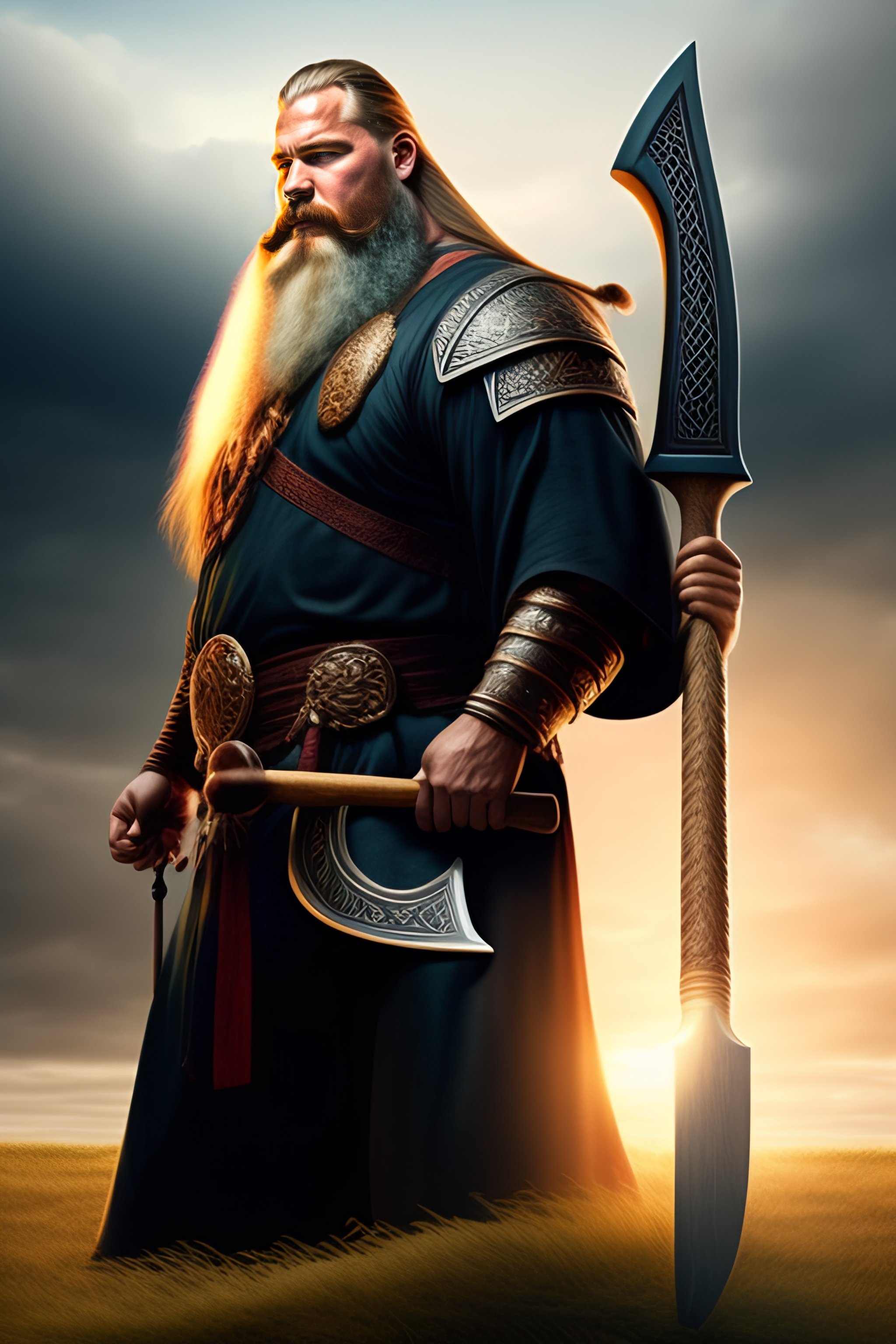 Lexica - Long bearded viking with huge axe