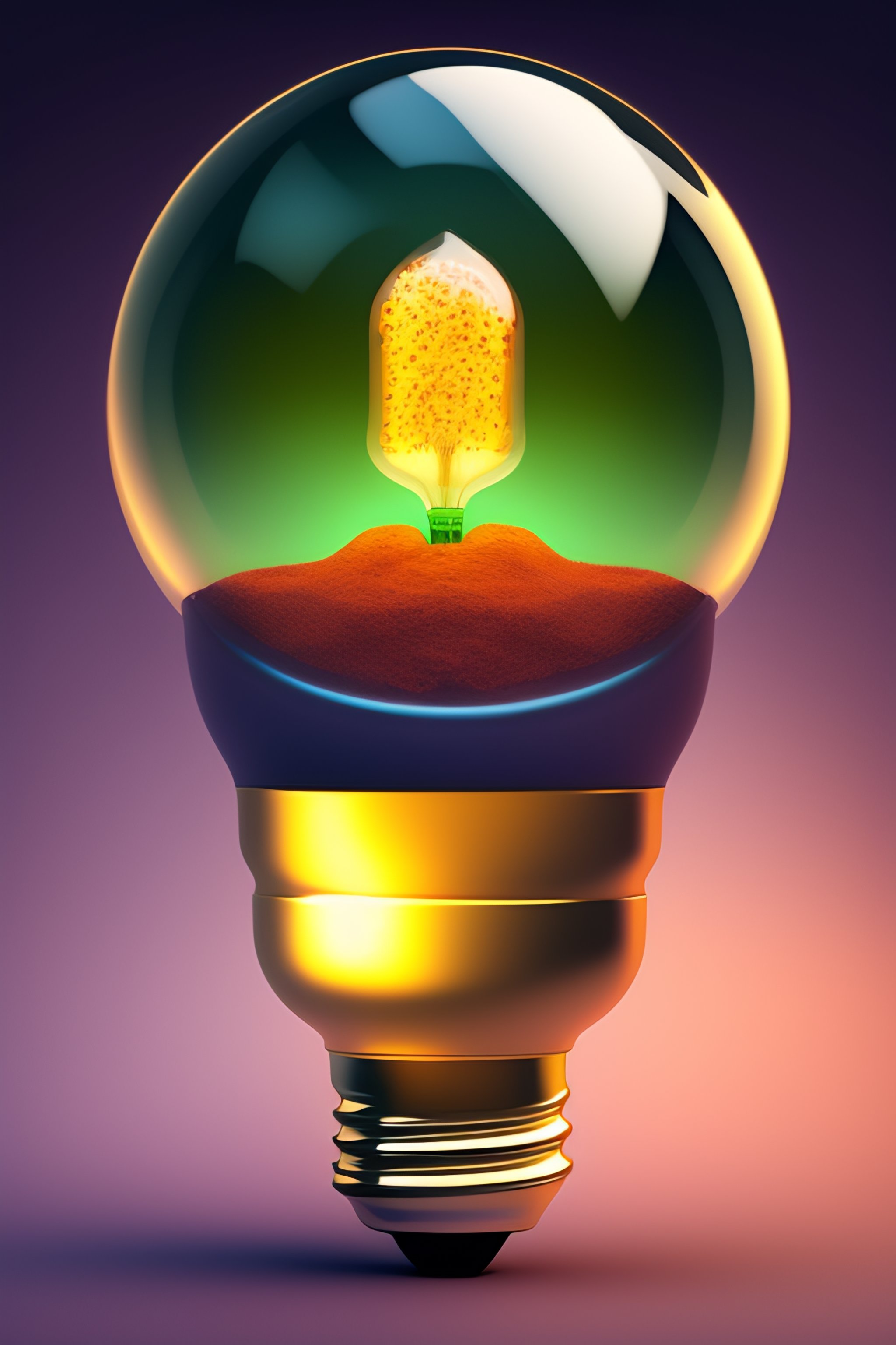 Lexica - Bulb with brain half the brain smart and half creative ...