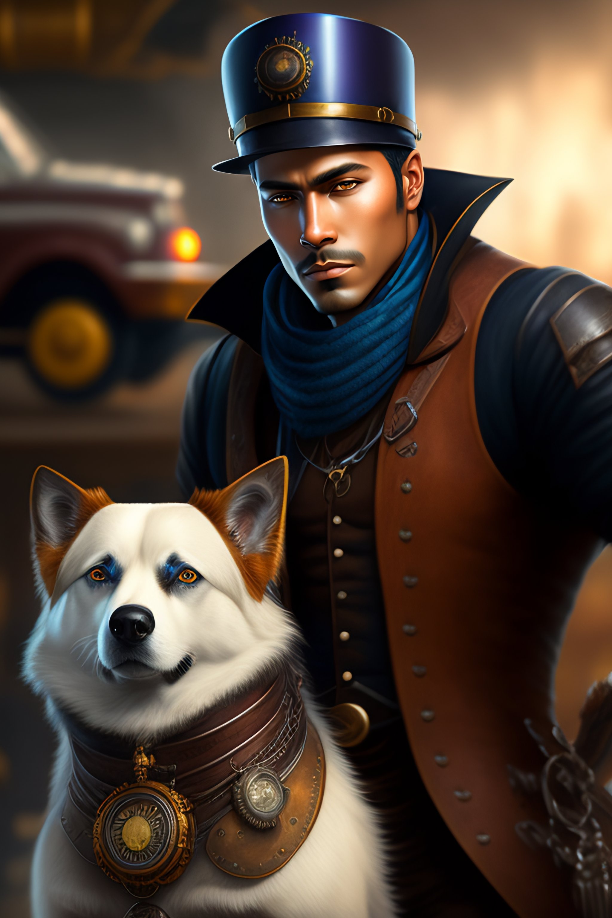 Lexica - Steampunk odin and a mechanic crow