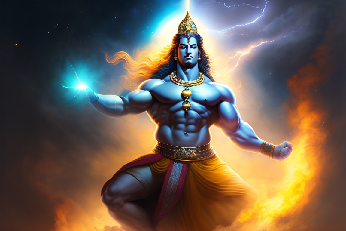 Lexica - Lord Shiva performing the Tandav dance in space, the ...
