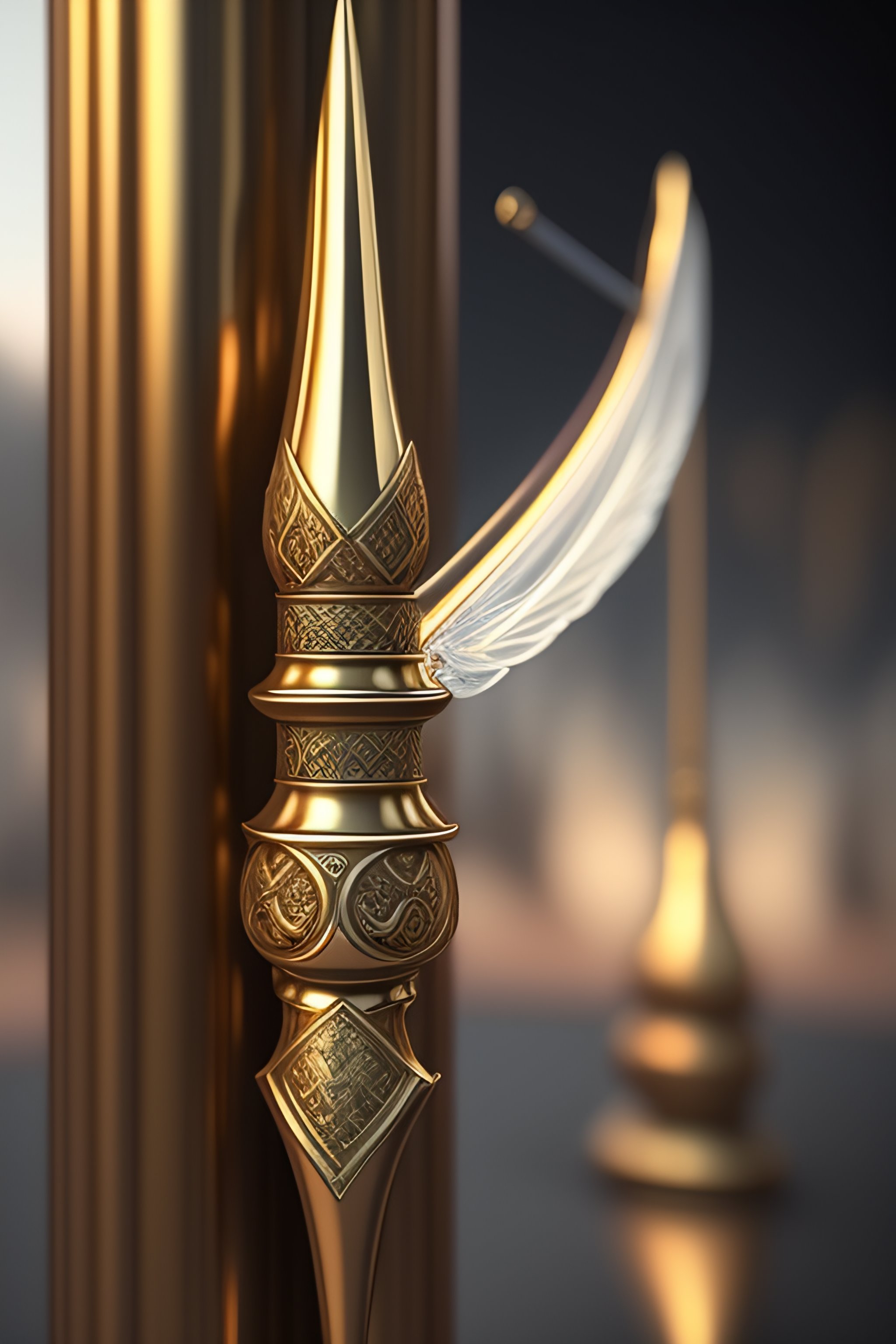 Lexica - Realistic concept art of magic infused longbows weapon ...