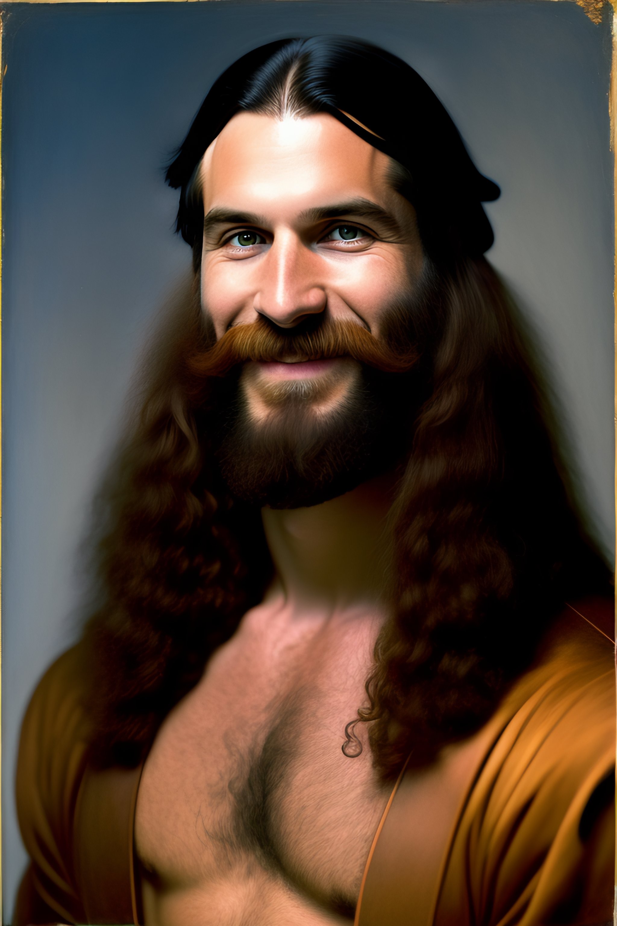 Lexica - Portrait of a Human Wizard, 180 lbs in weight, 6 feet tall, 39 ...