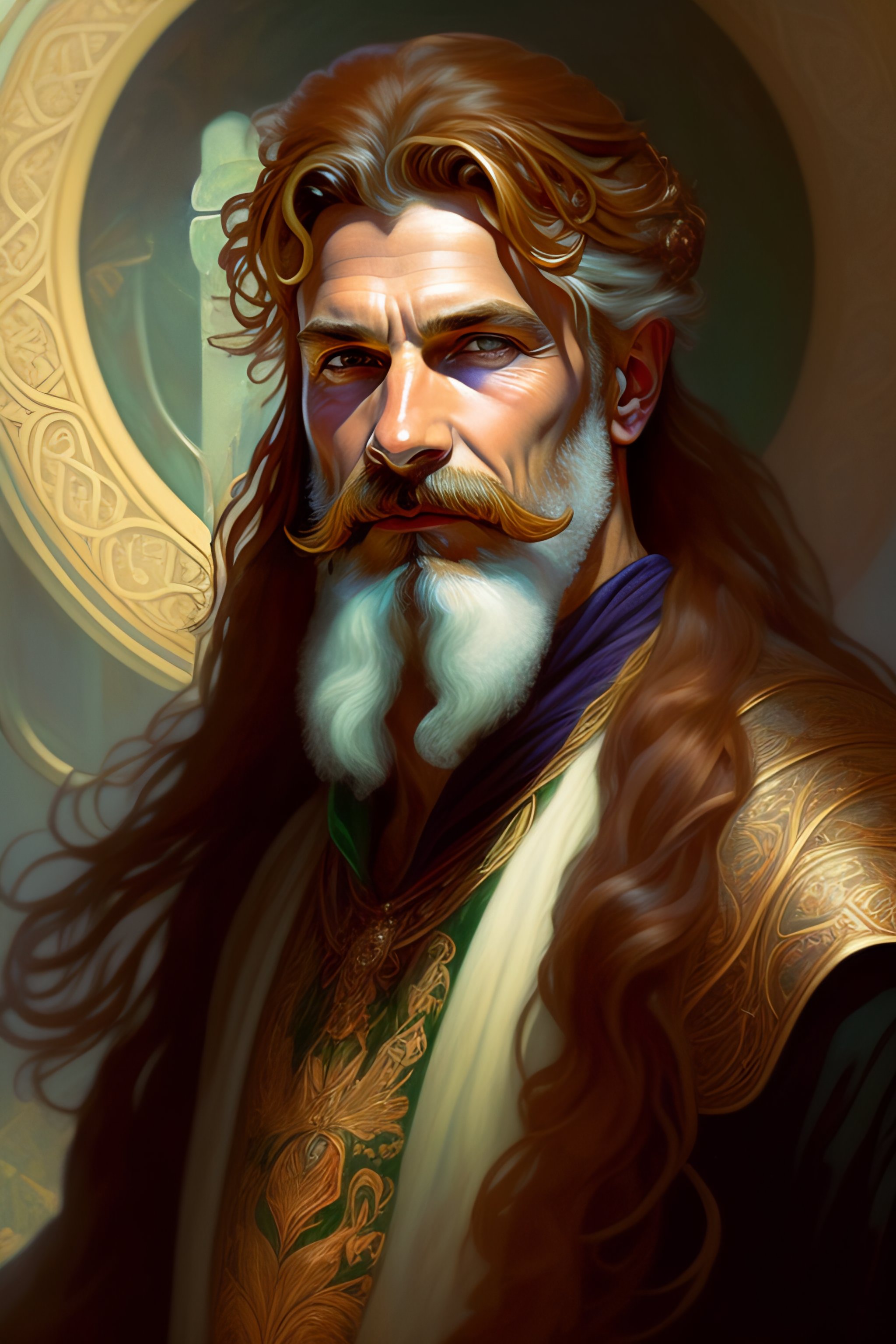 Lexica - Portrait of a 60 year old ruggedly handsome joyful merchant ...