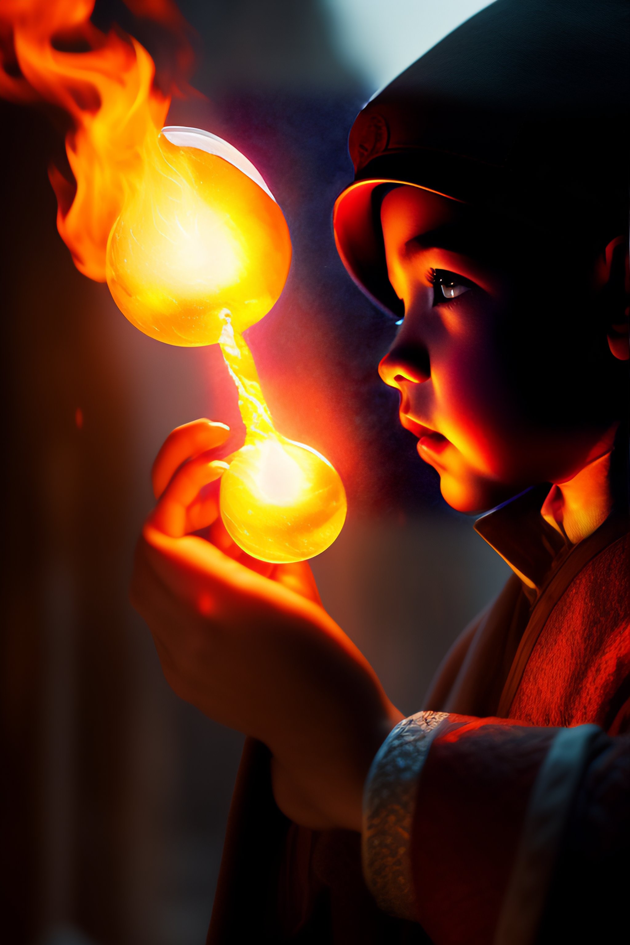 Lexica - Dungeons & Dragons wizard casting fireball