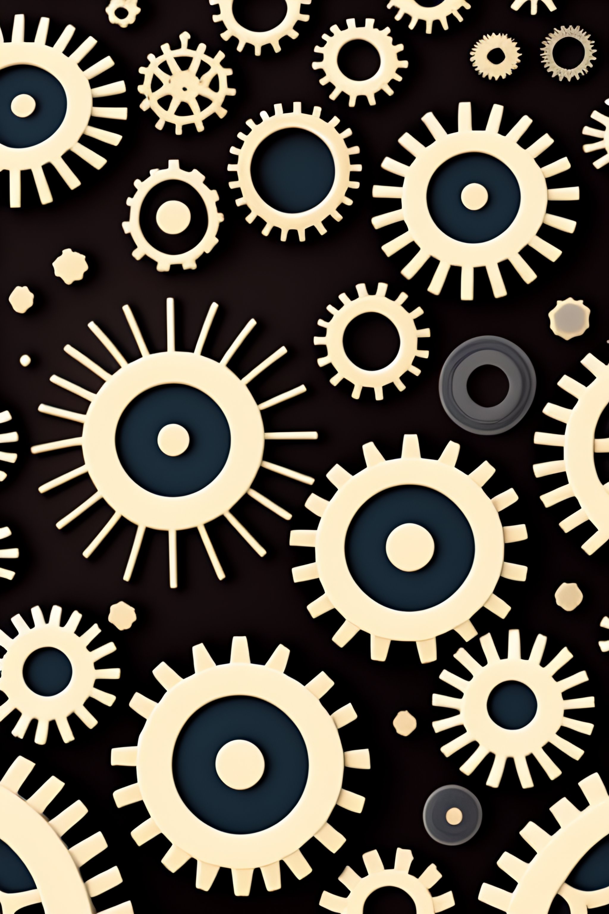 Lexica - Complex gears in a repeating pattern