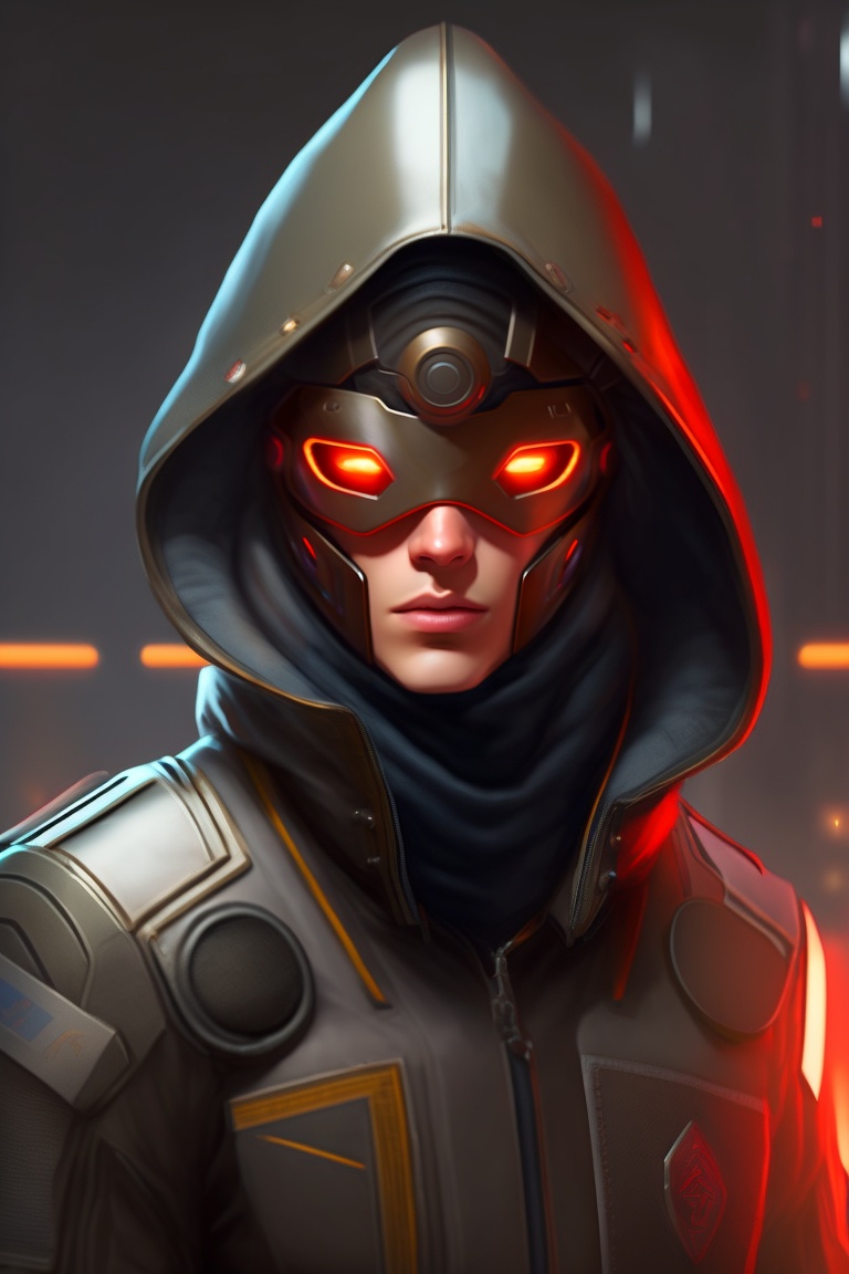 Lexica - Concept sketch of a masked protagonist who lives in a ...