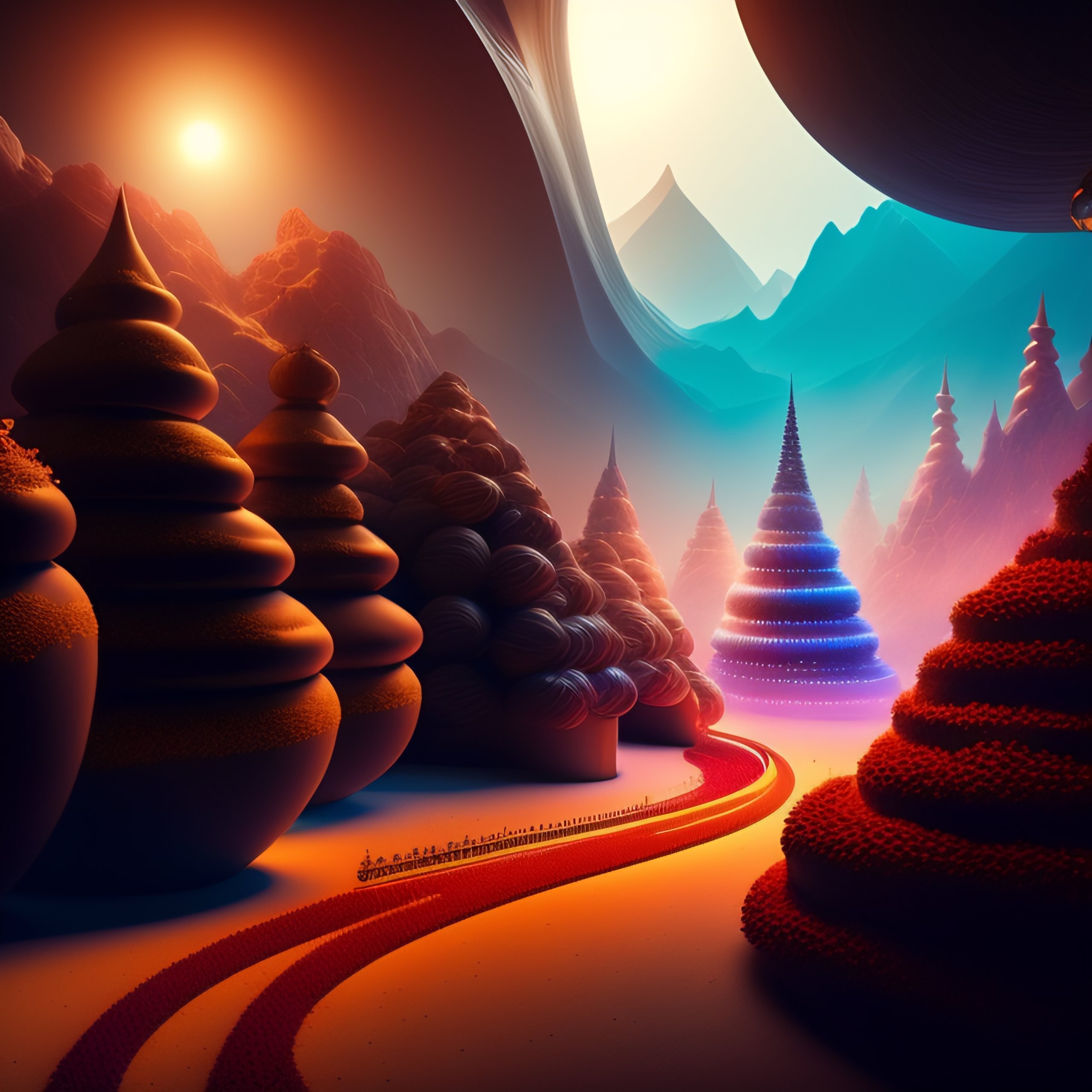 Lexica - A magical world where everything is made of chocolate.