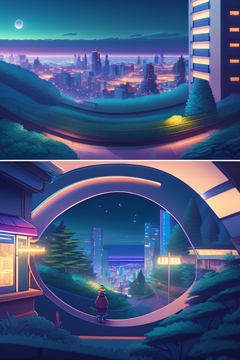 Lexica - A girl, Masaaki Yuasa style, anime, Japan animation background ...