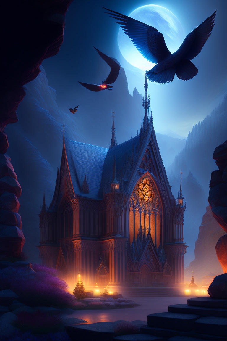 Lexica - Wallpaper Gothic monastery, isolated in the Rocky Mountains ...