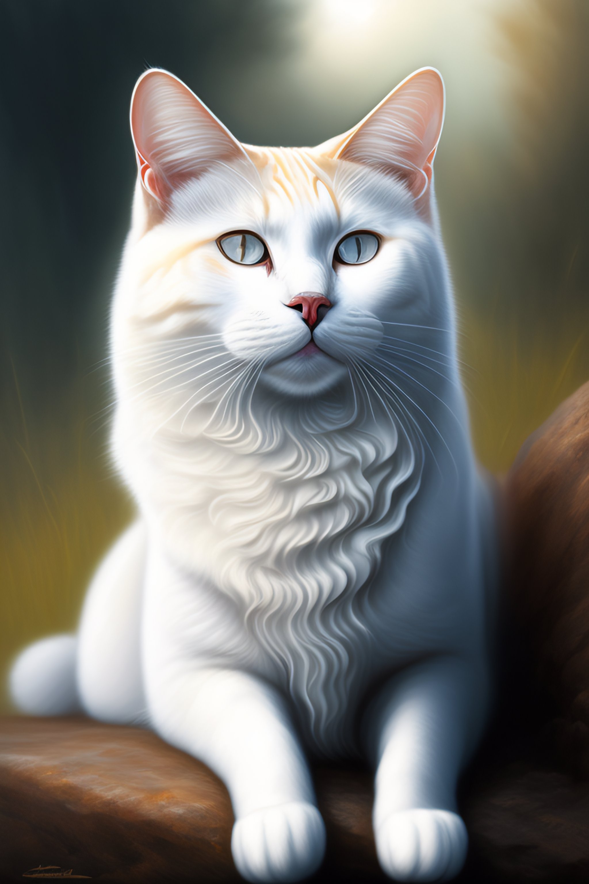 Lexica - White cat, masterpiece