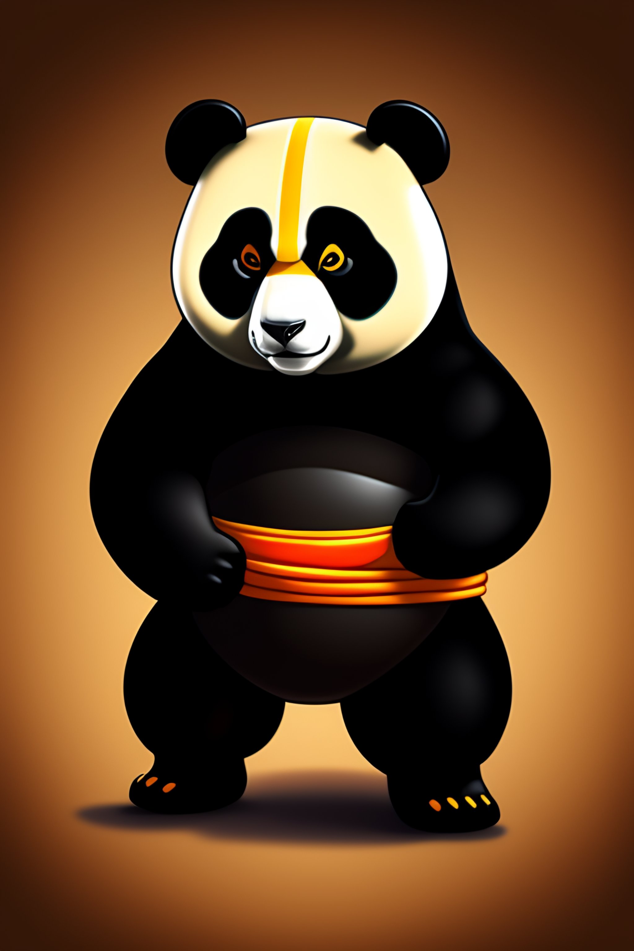 Lexica - Panda ninja, cartoon style
