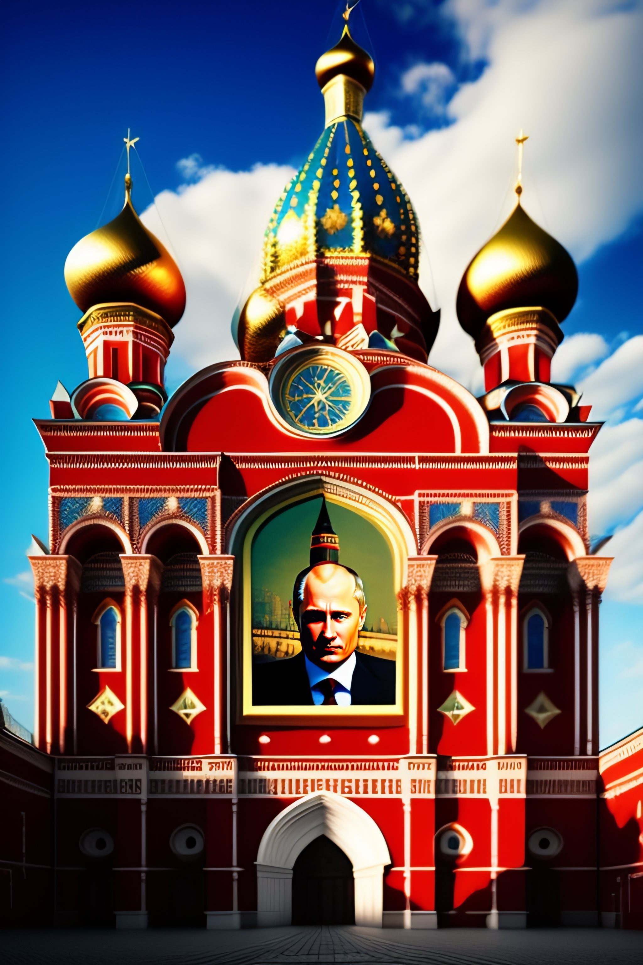 Lexica - Kremlin and portrait of putin