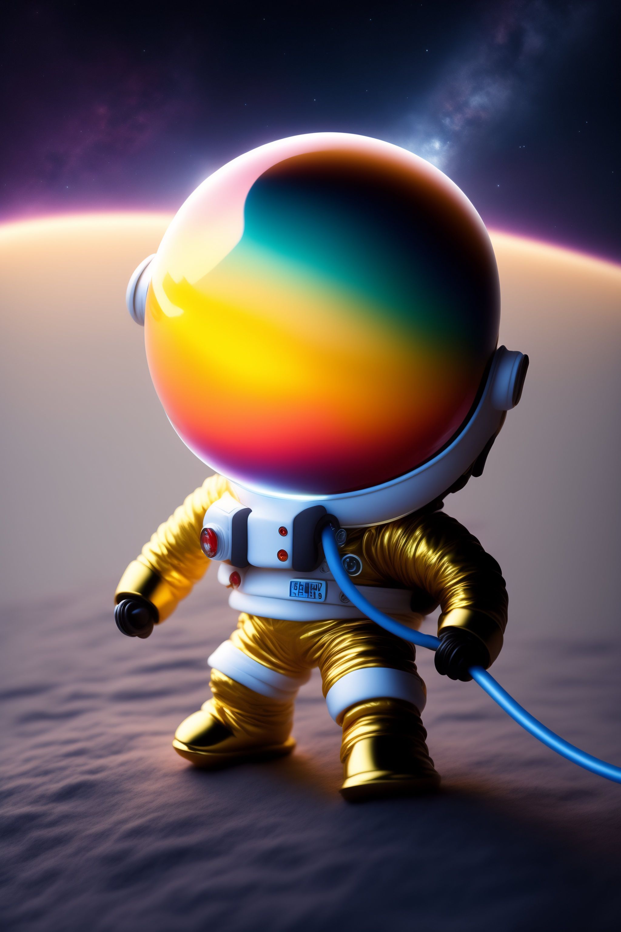 Lexica - Baby astronaut lasso comet