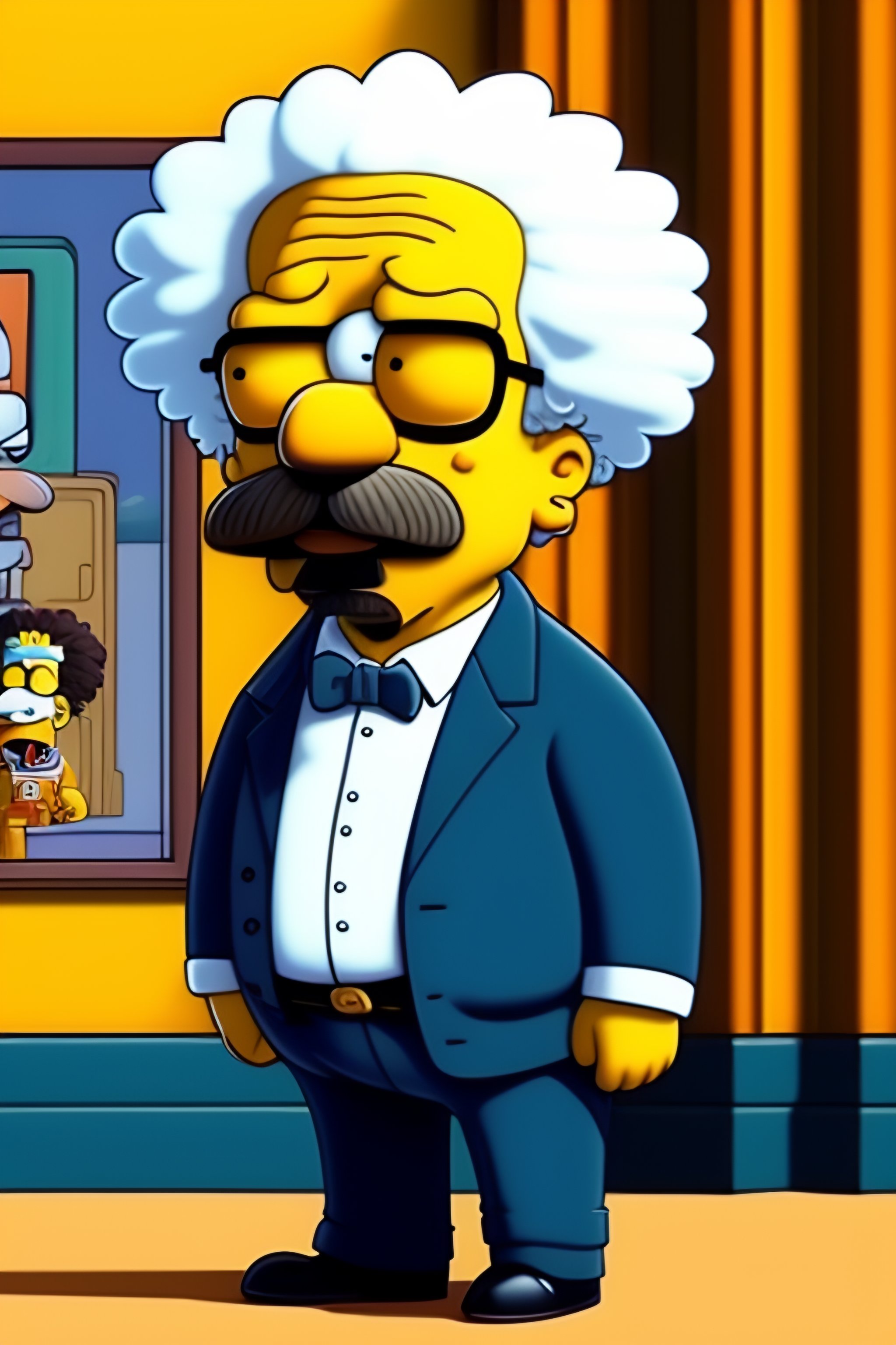 Lexica - Albert einstein as simpsons character