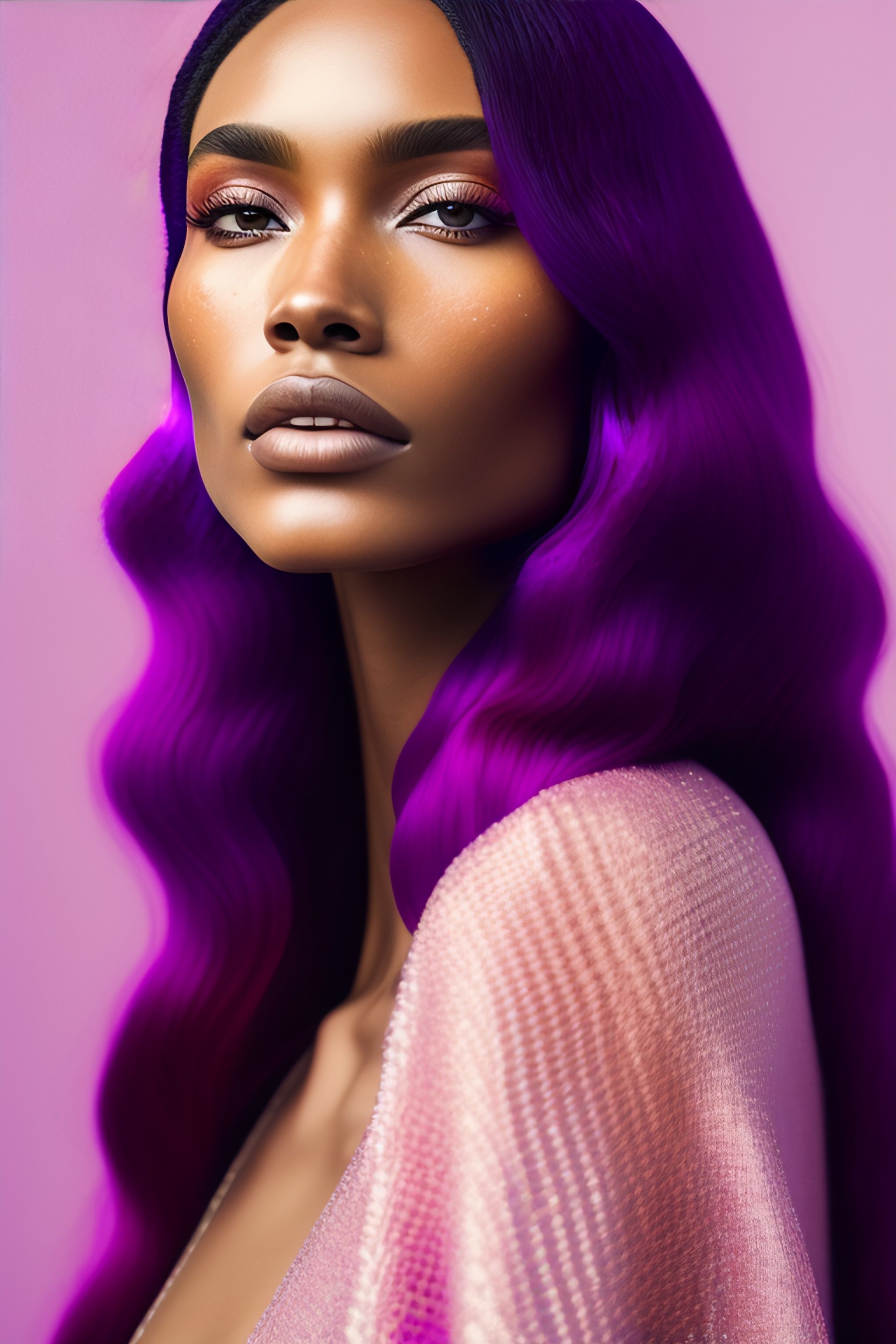 Lexica - A photo close-up of a beautiful long haired woman with light ...