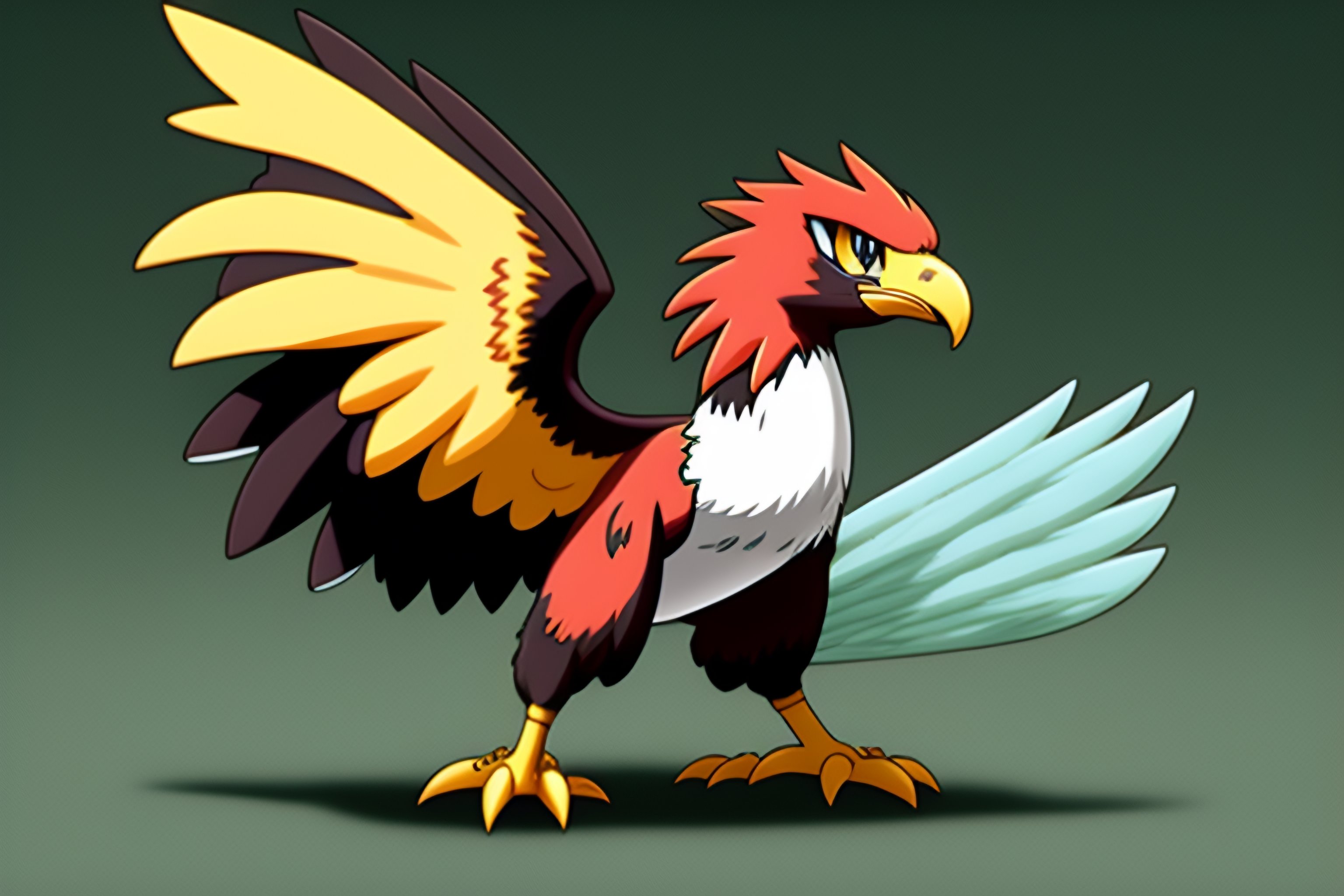 Lexica - Philadelphia Eagle but as a pokemon, anime style