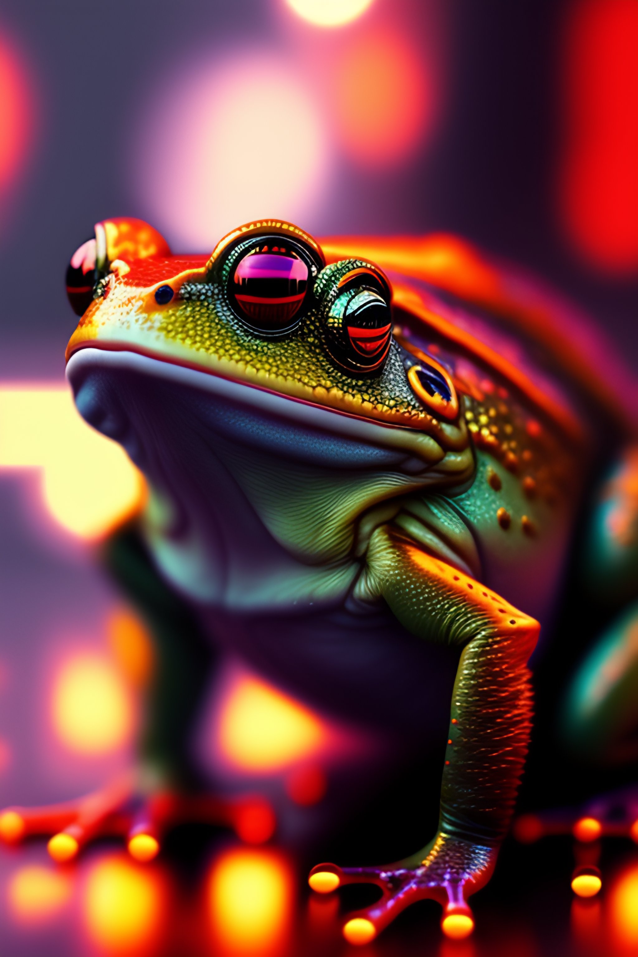 Lexica - Frog terminator, red eye, robotic, 8k, ultradetailed ...