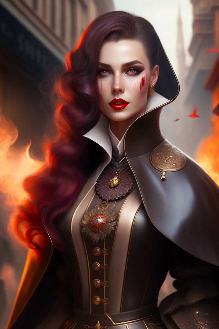 Lexica - Beauty vampire girl , tilted camera , biomechanical , strong ...