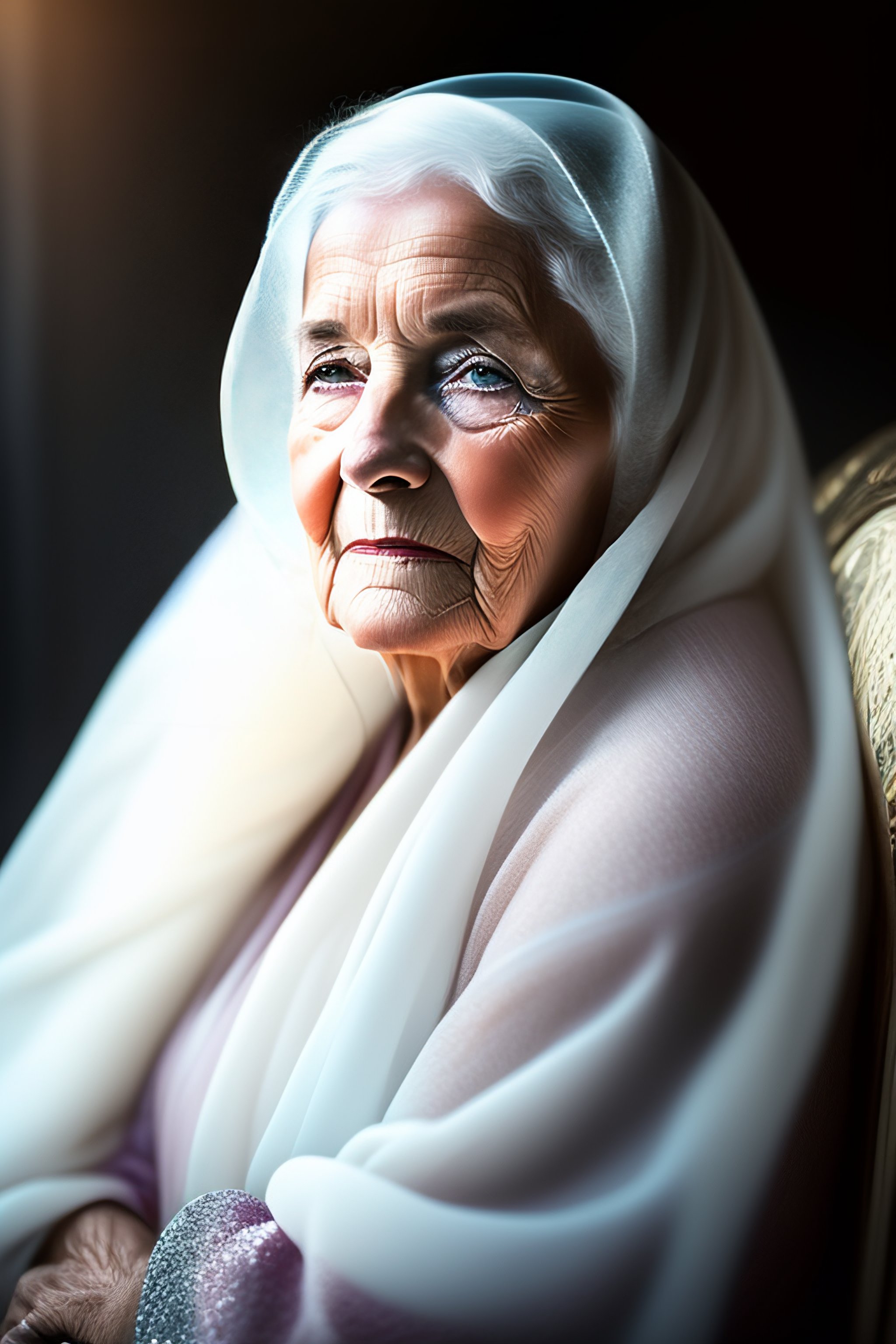 Lexica - An ultrarrealistic photo of a beautiful woman over 85 years ...