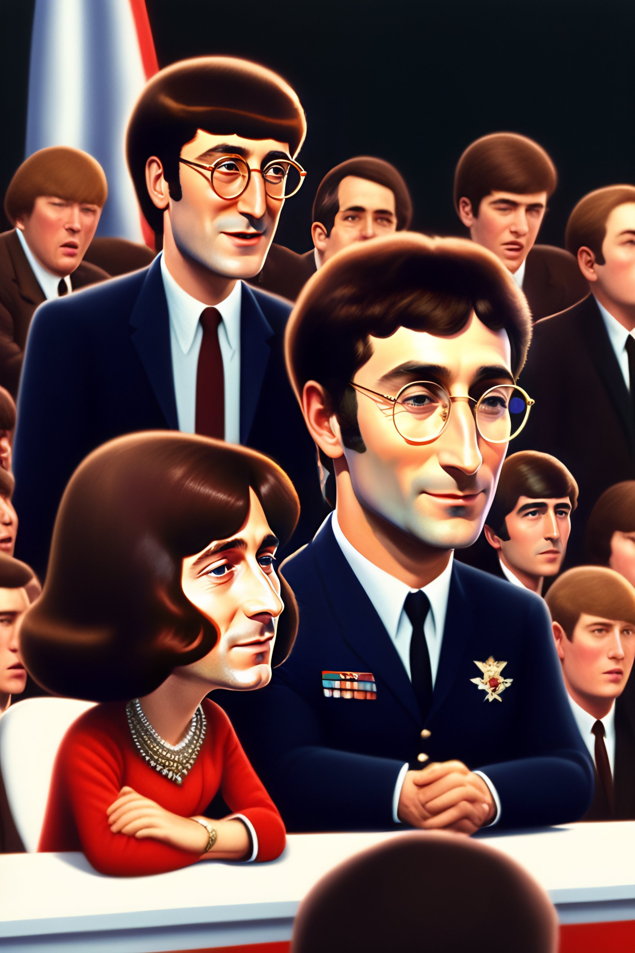 Lexica - 1967, John Lennon and Vladimir Putin singing a song to the ...