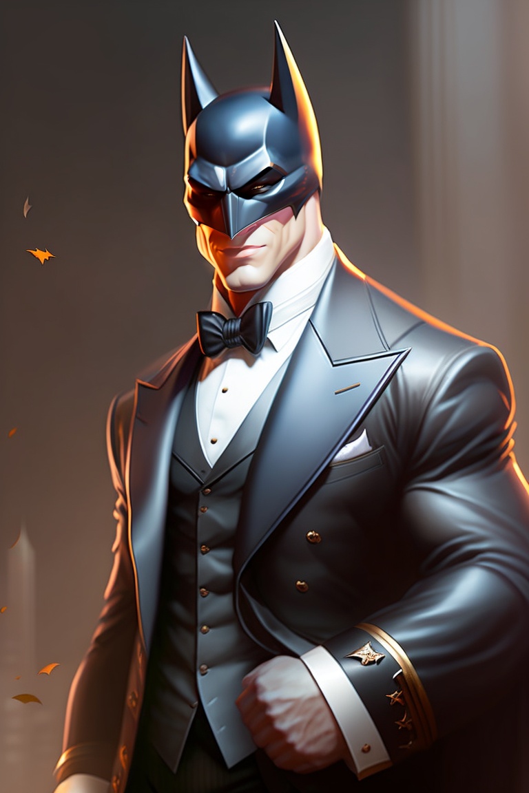 Lexica - Batman with tuxedo , highly detailed, digital painting ...