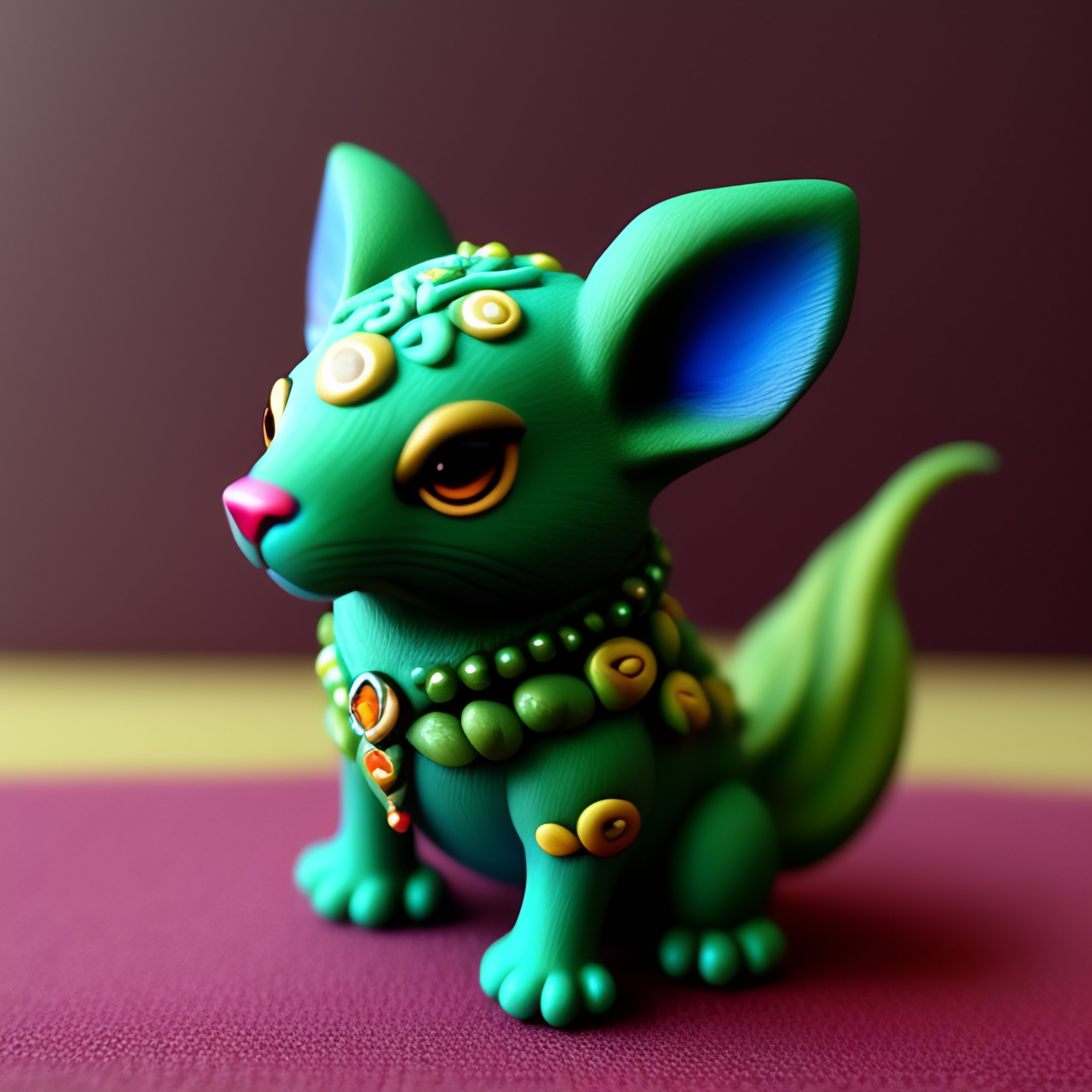 Lexica - Polymer clay fantasy creature