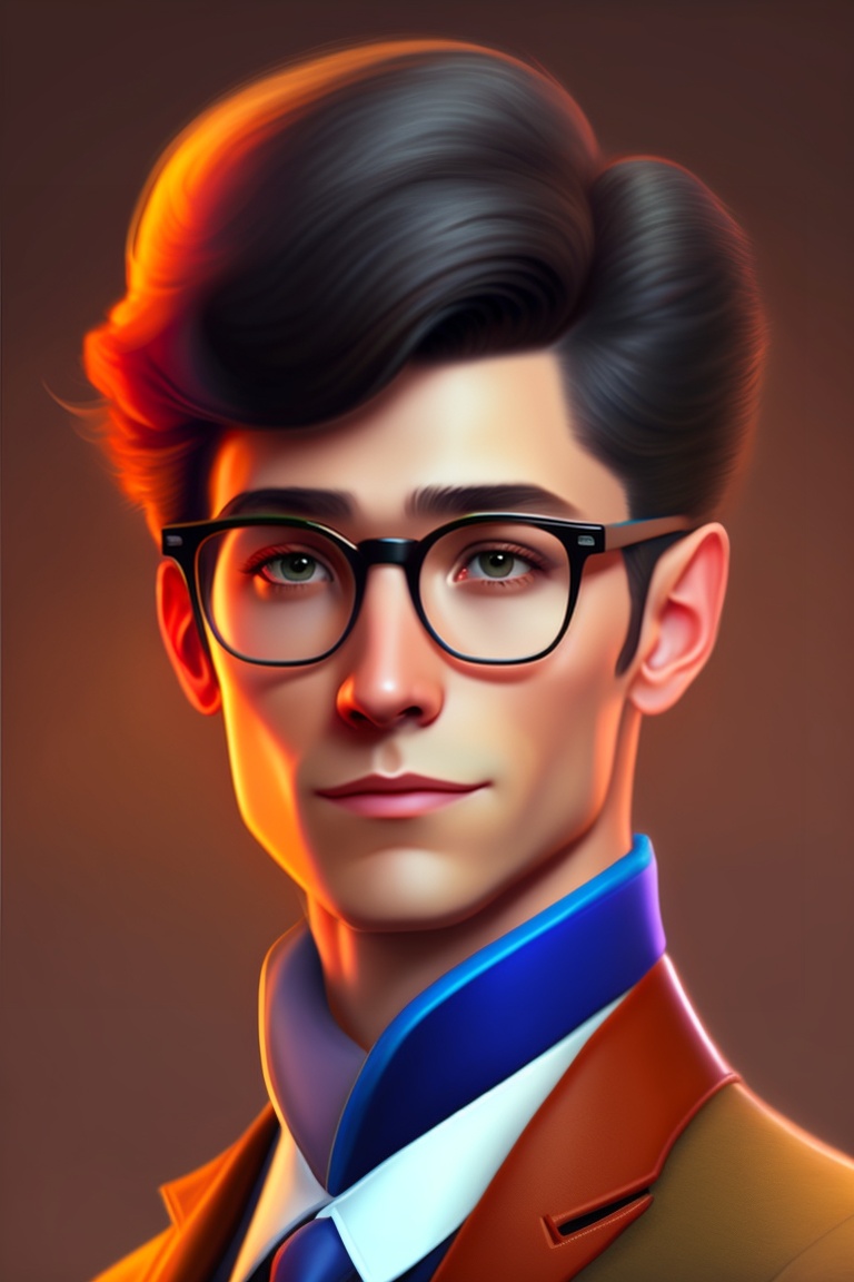 Lexica - Realistic, realistic colorful, smart, young professor