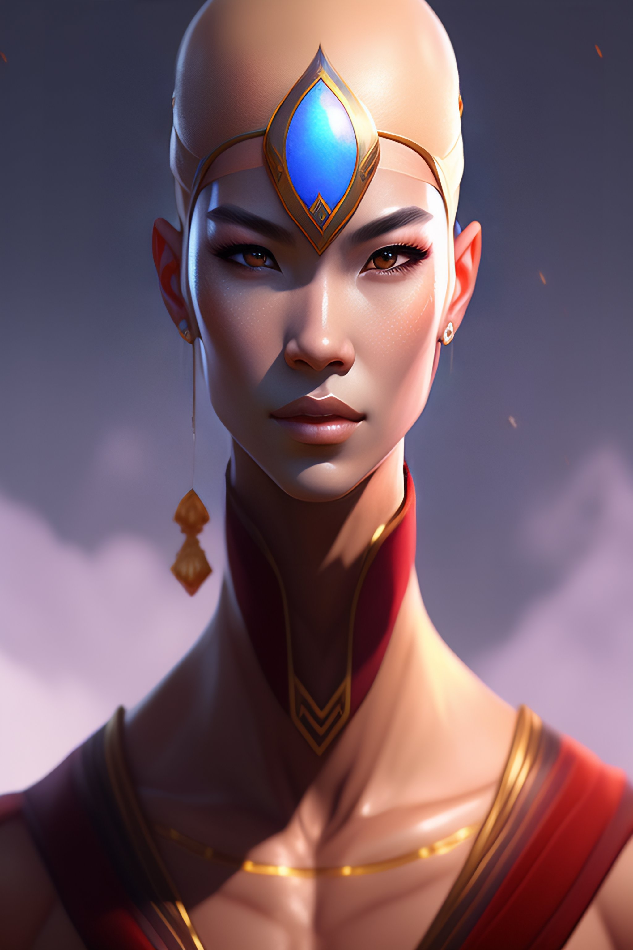 Lexica - A portrait of Aang , made by Stanley Artgerm Lau, WLOP ...