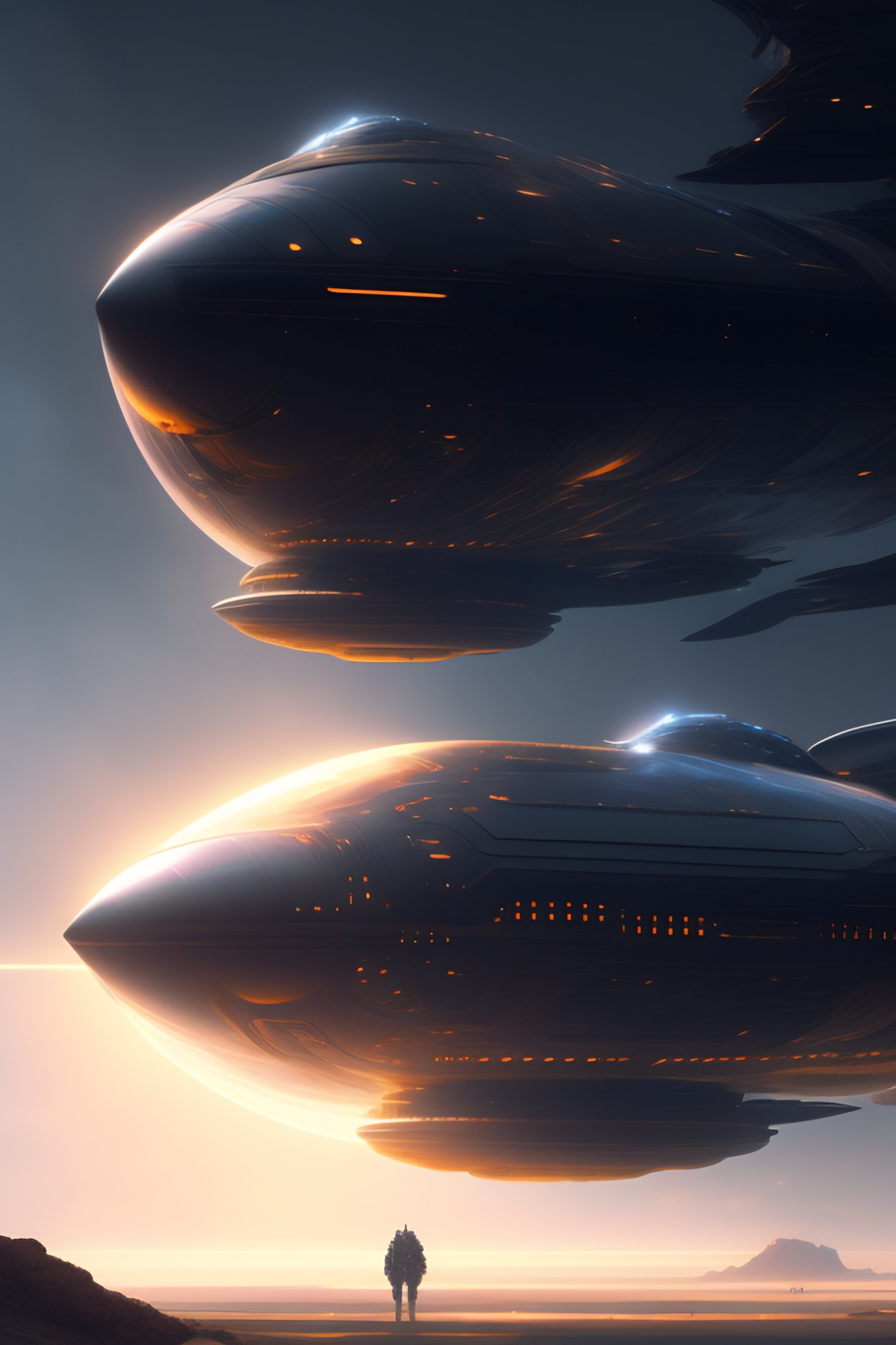 Lexica - A cinematic!!! spaceship futuristic, deep space, diffused ...