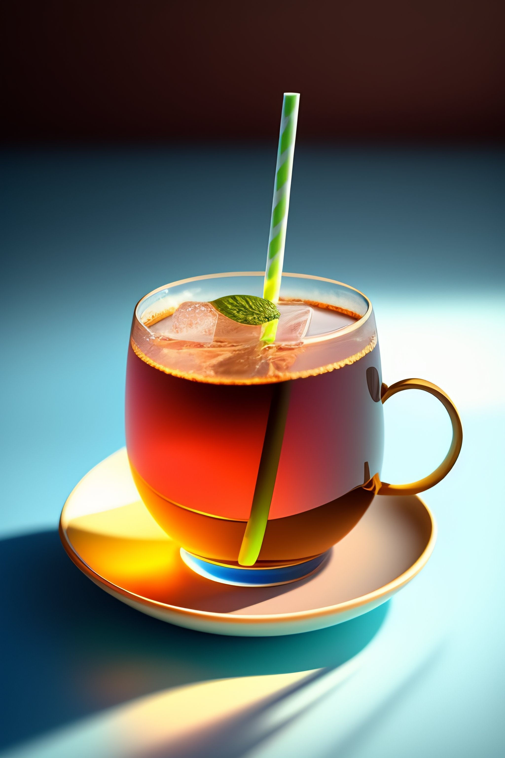 Lexica - Tea cup, cocktail straw