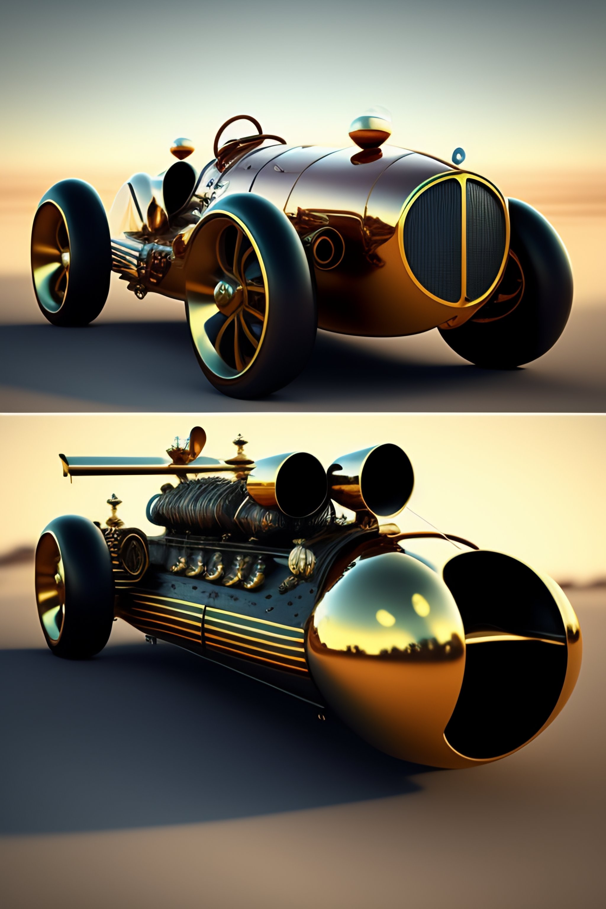Lexica - Steampunk racing car