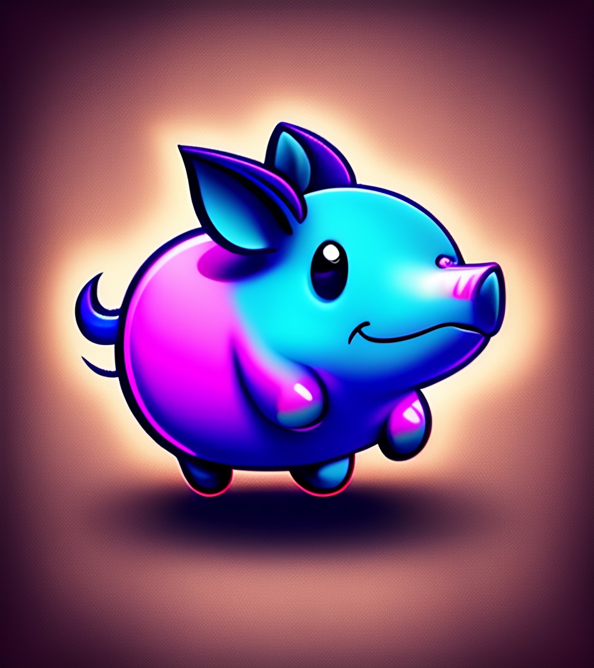 Lexica - Cute flying pig with wings, gambling at casino , cartoon logo ...