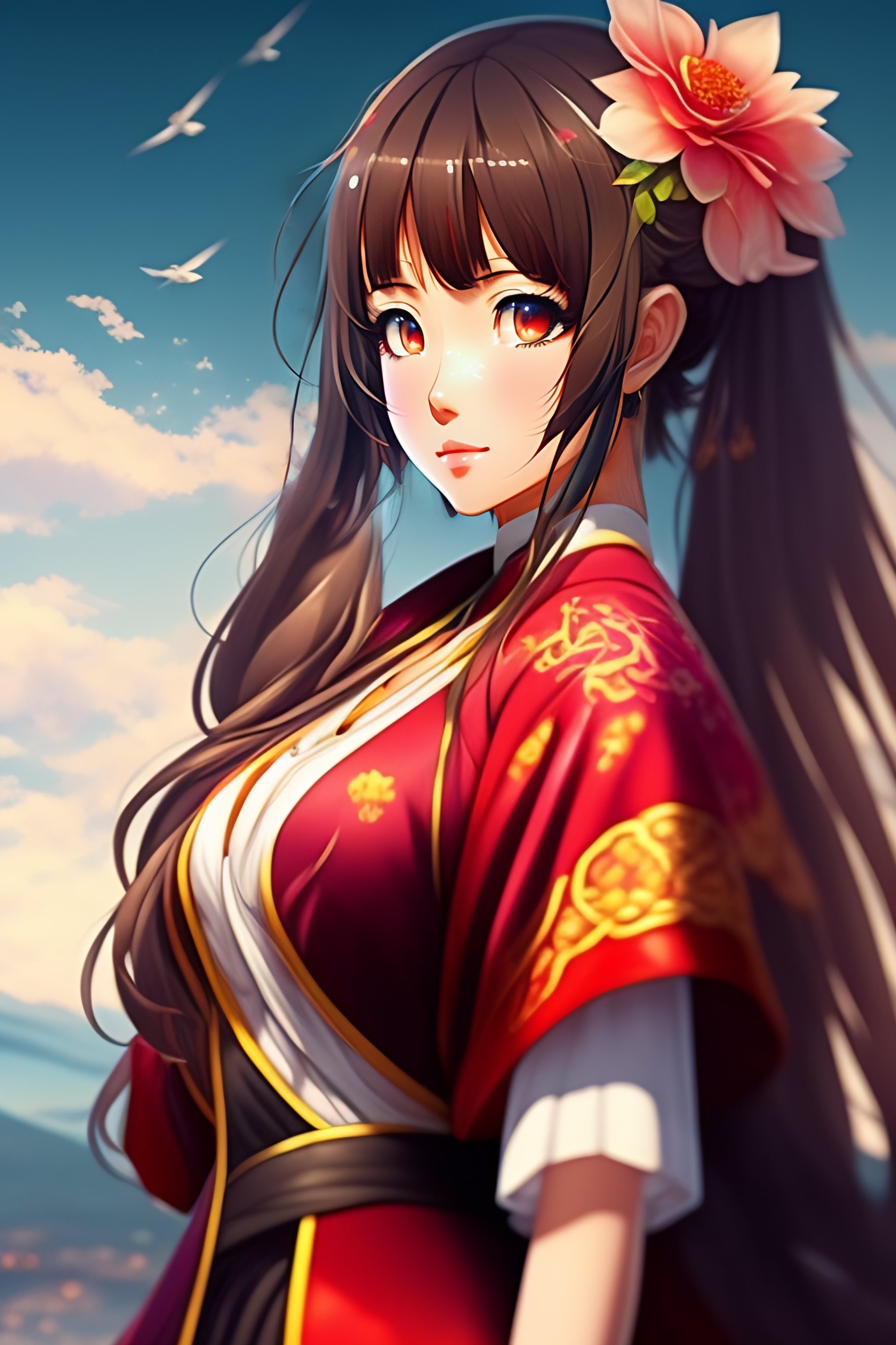 Lexica - Create a high resolution artwork of Anime Girl in groups with ...