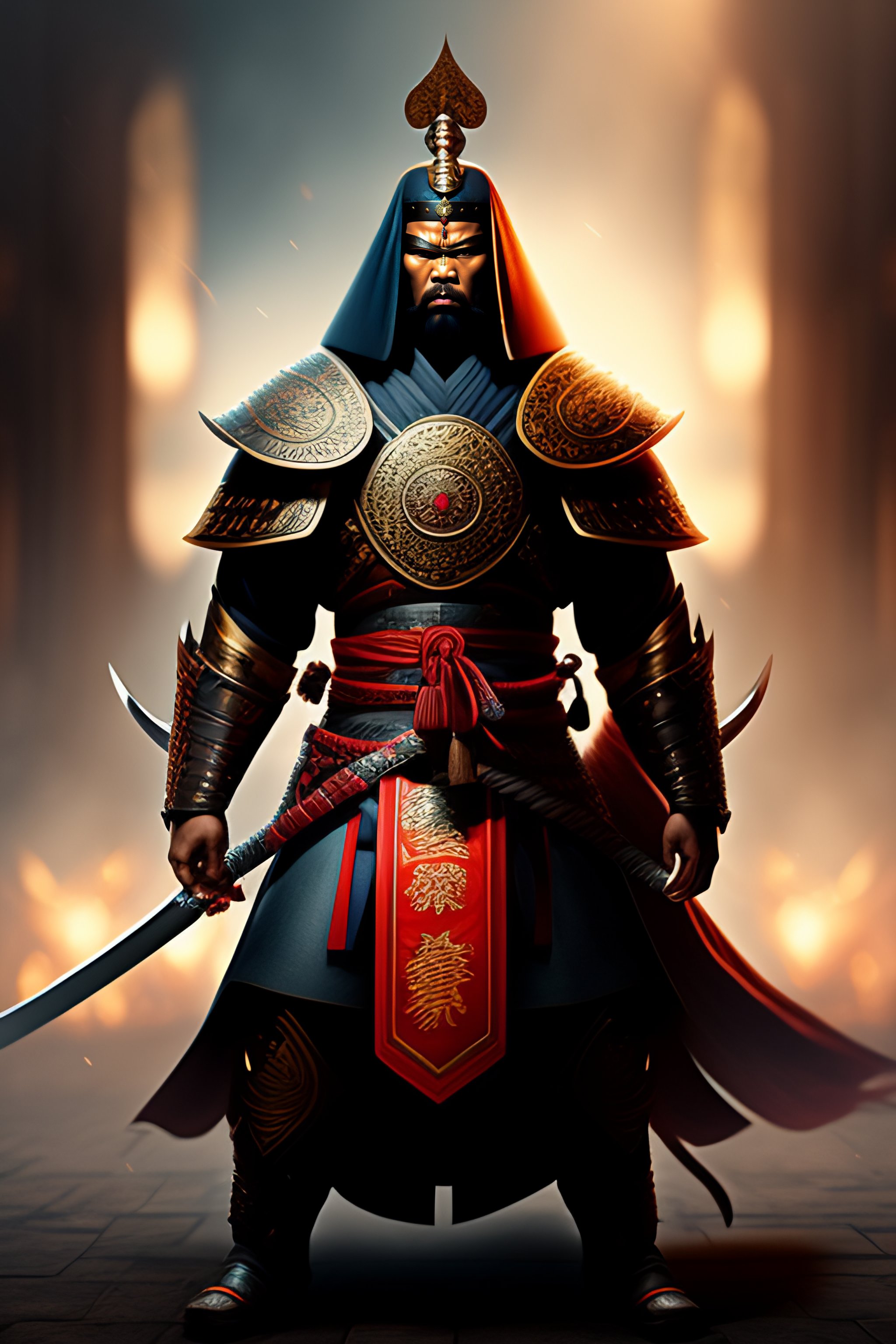 Lexica - Face samurai warrior