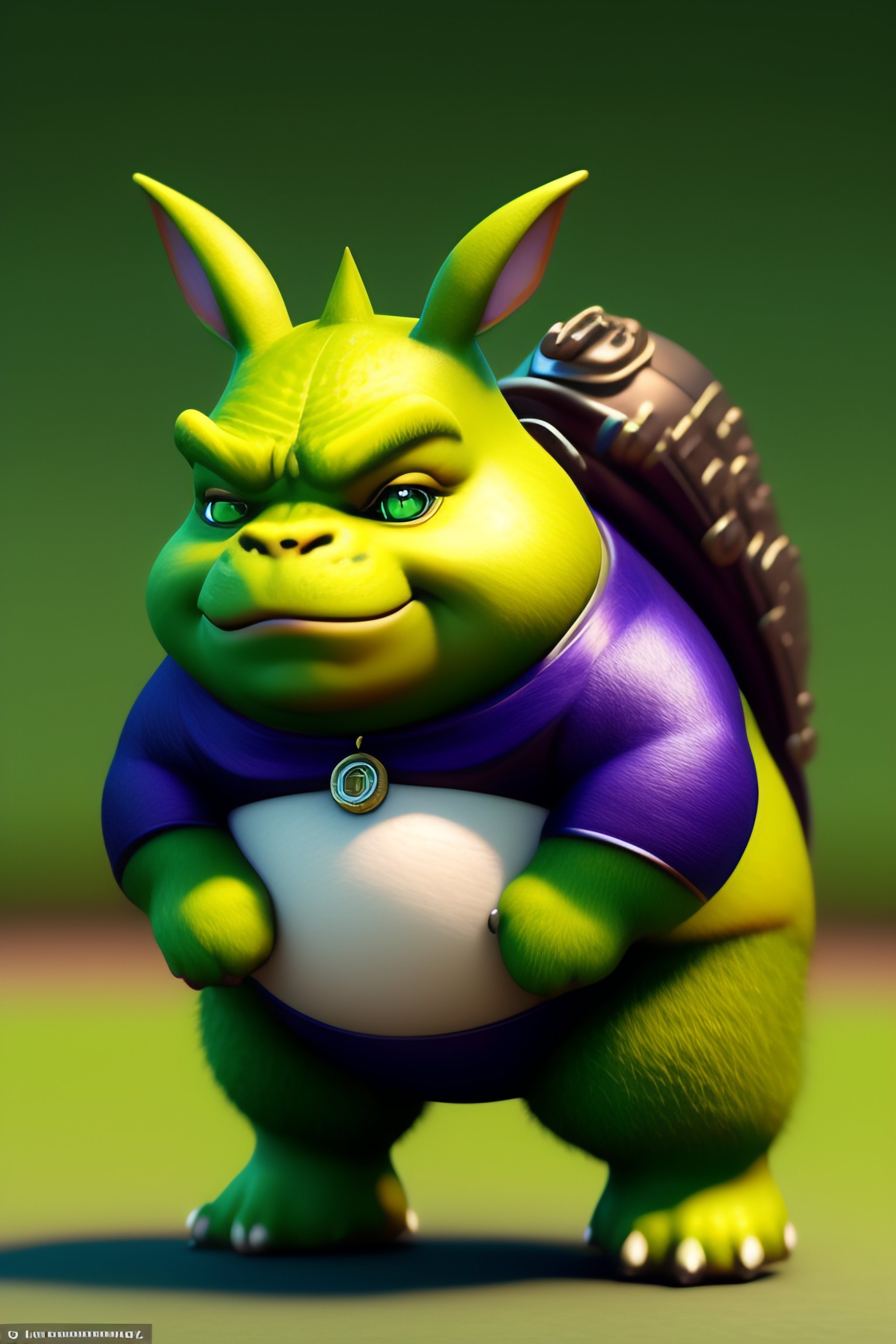 Lexica - Shrek as an electric-type pokemon