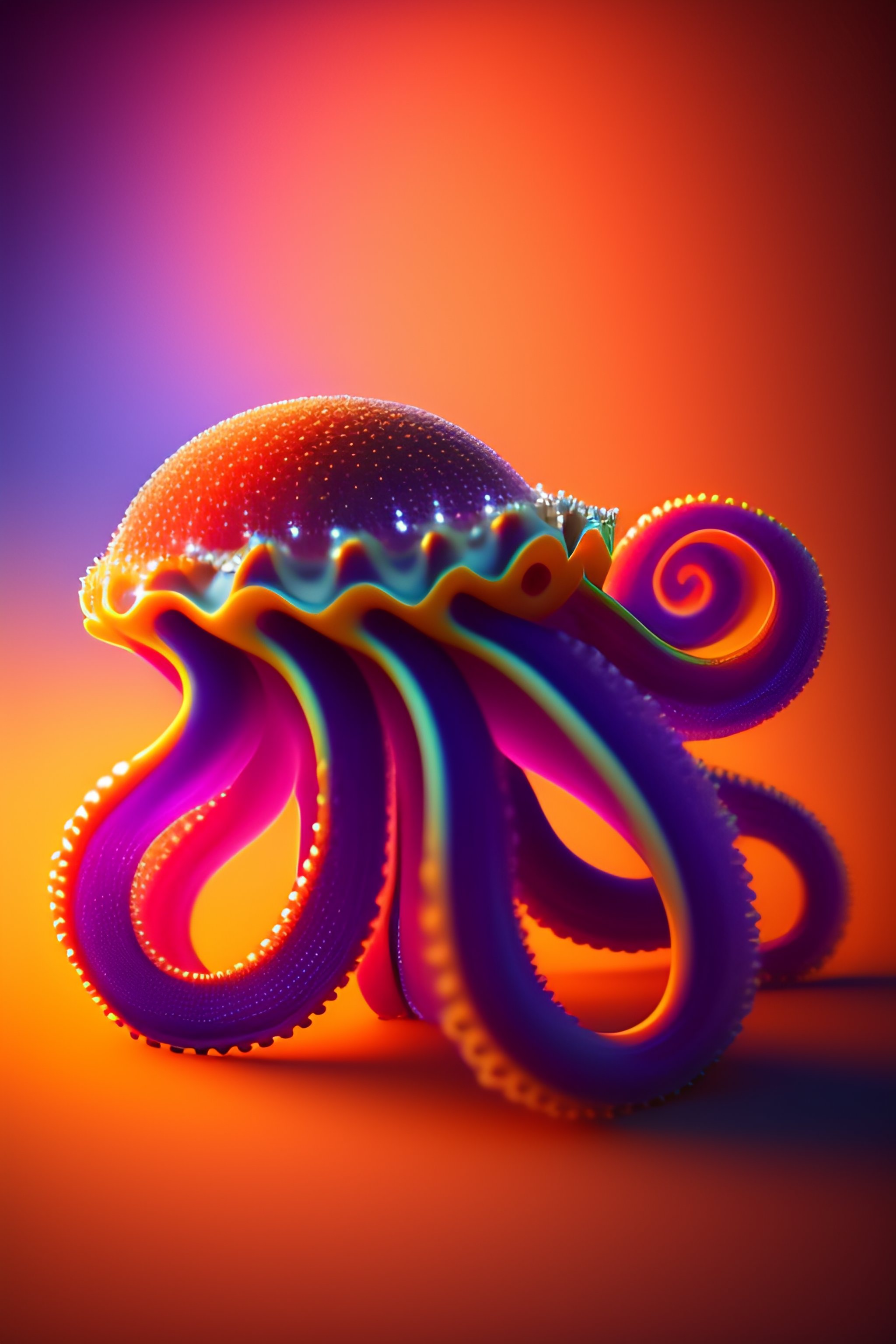 Lexica - Octopus made of teeth in space gradient background 8k ...